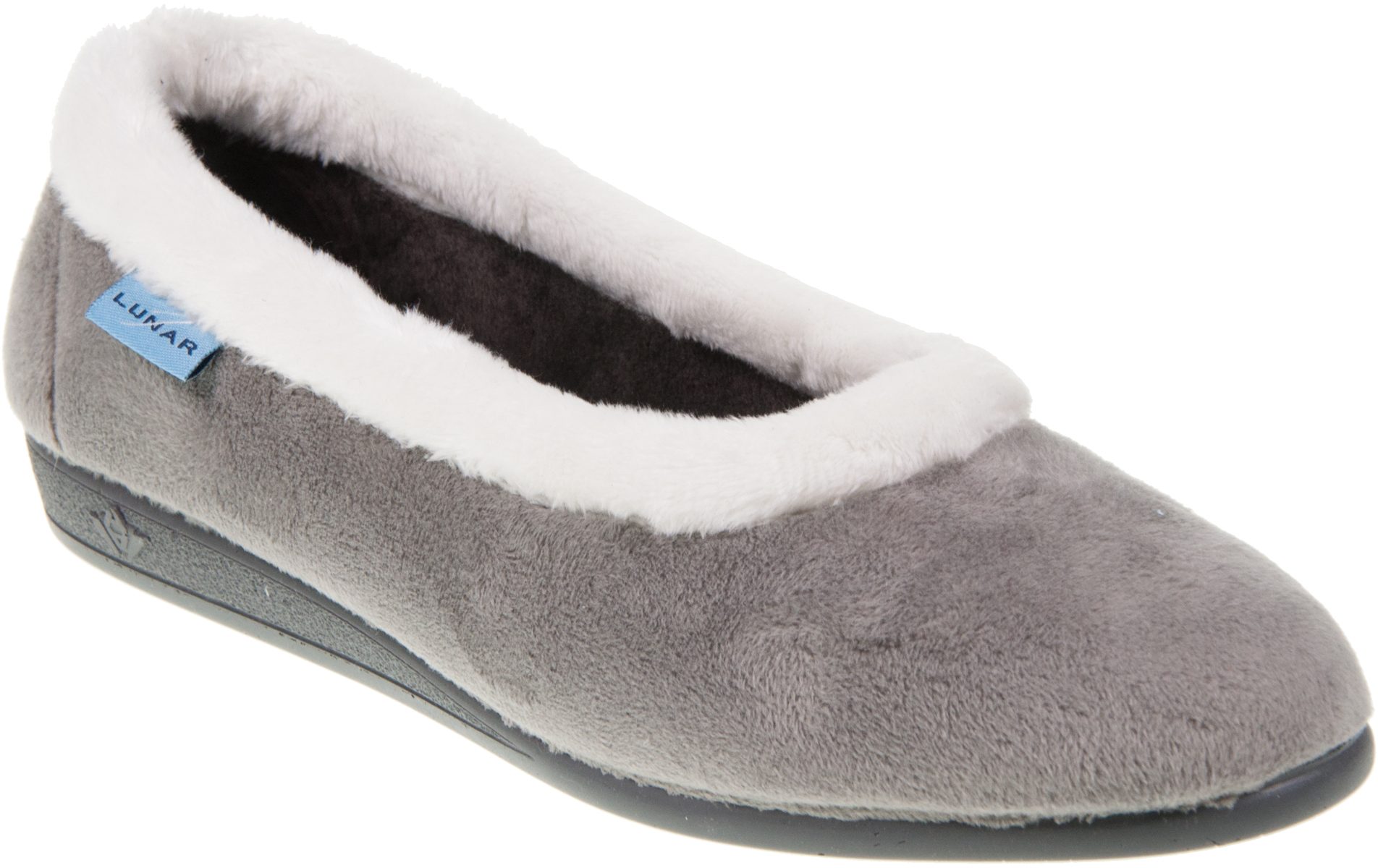 Lunar Mabel II Grey KLA226 GR - Ballerina Slippers - Humphries Shoes