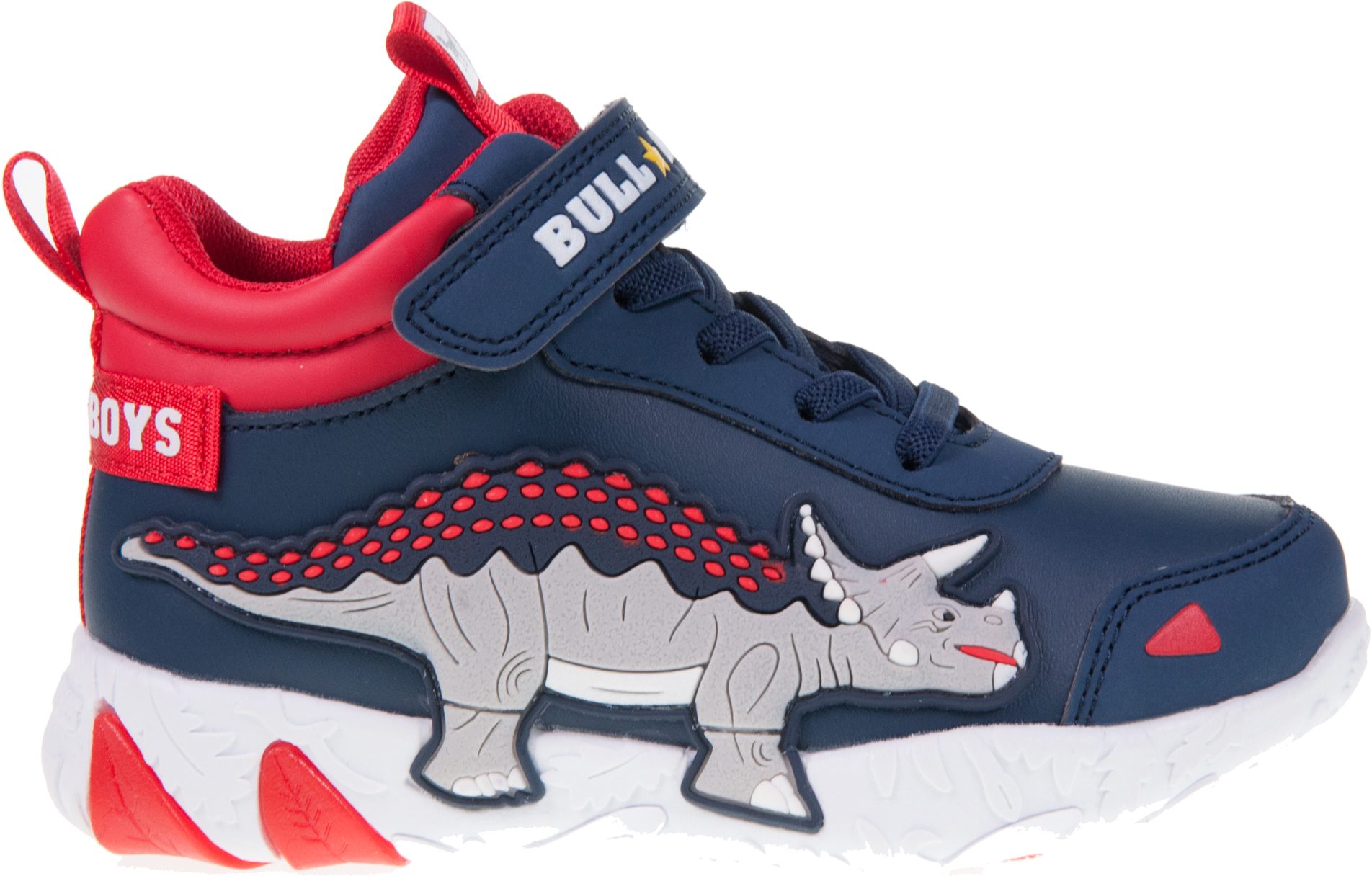 Bull Boys Triceratops Boot Navy AL4569 - Boys Shoes - Humphries Shoes