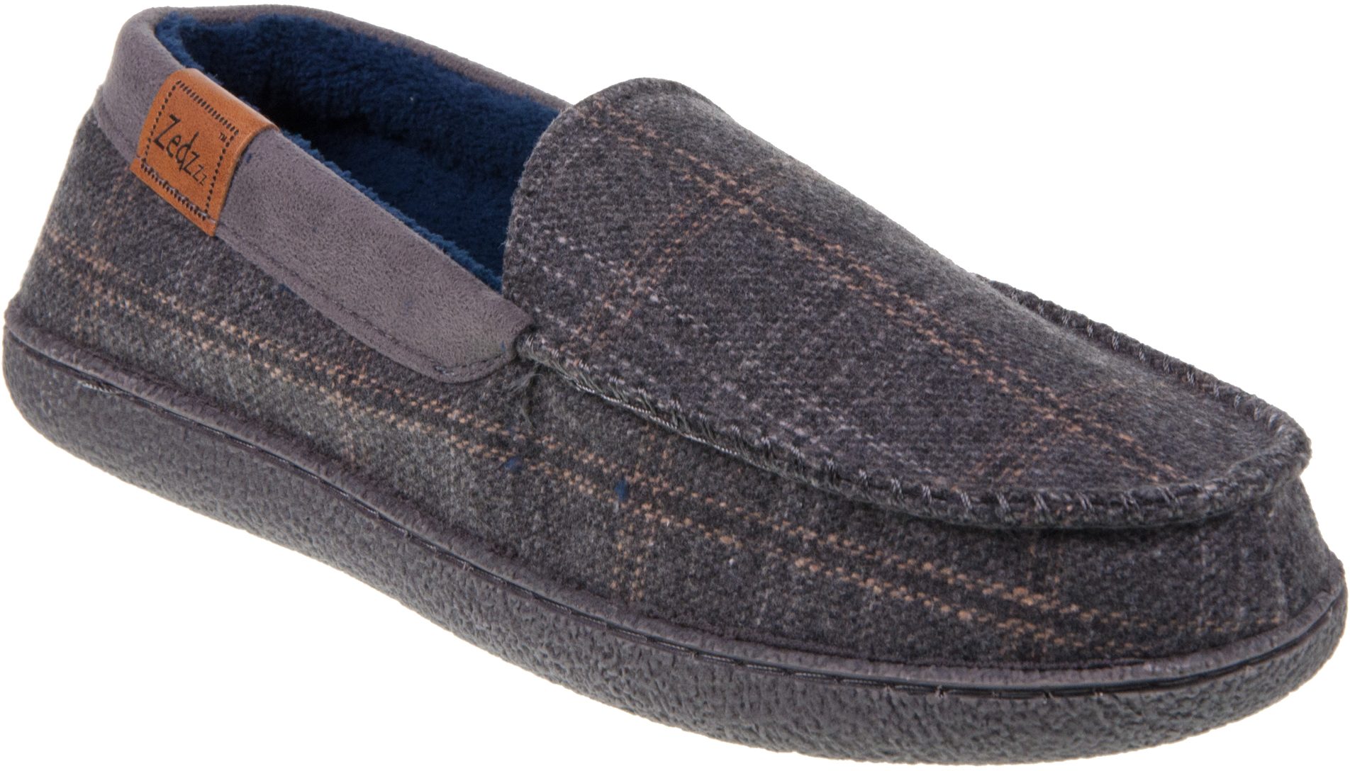 Dunlop Neville Grey Ms407 F - Full Slippers - Humphries Shoes