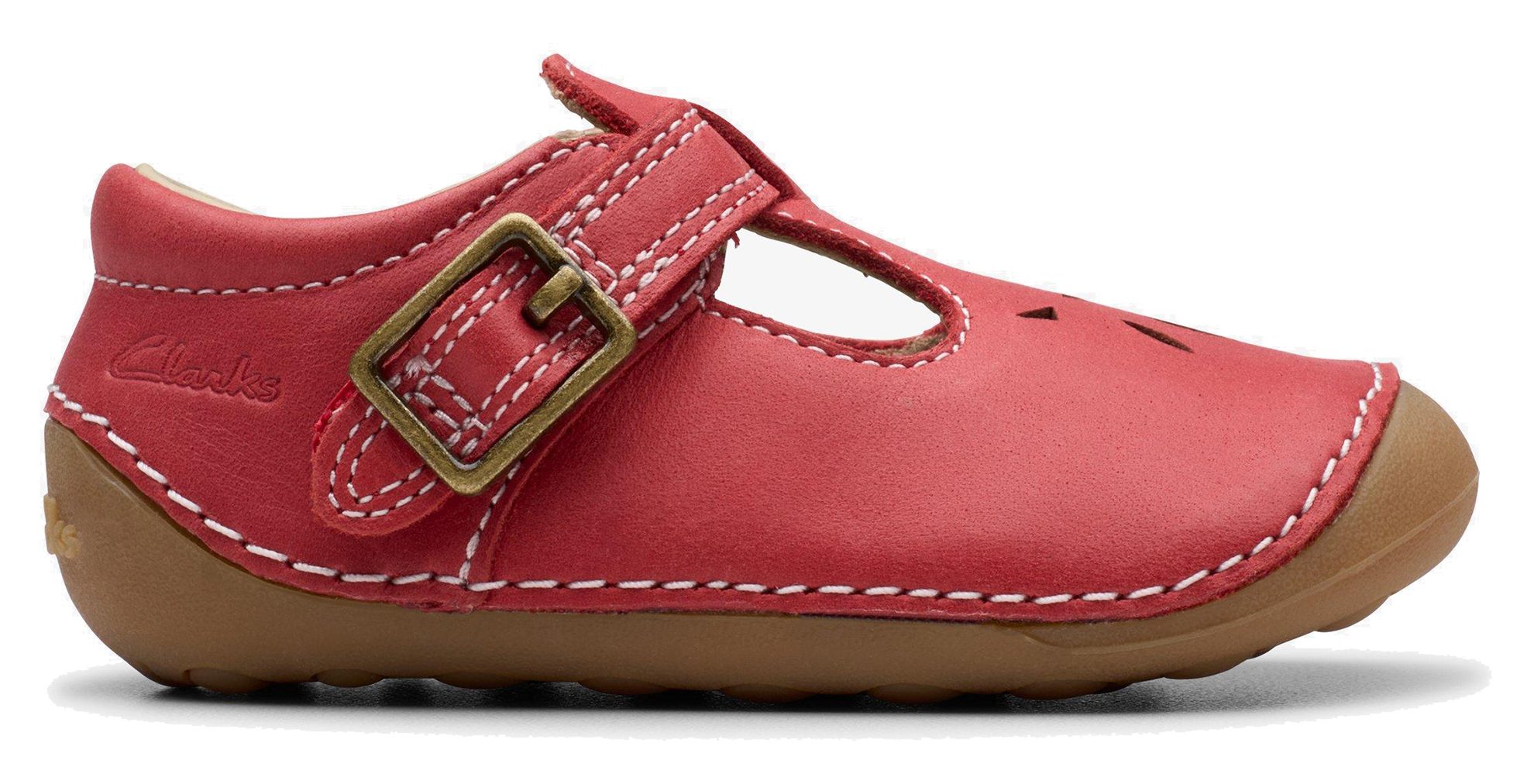 Clarks Tiny Skip Toddler Red 26182011 - Girls Shoes - Humphries Shoes