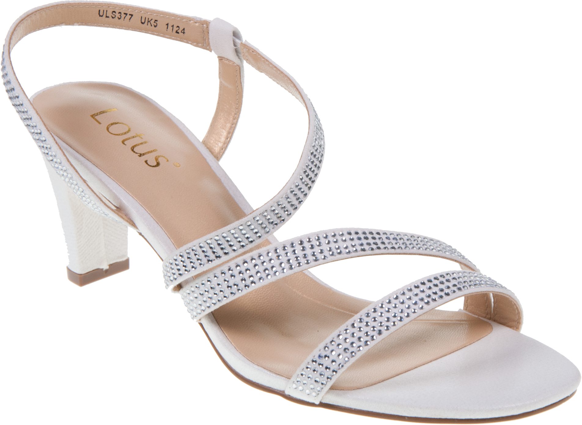 Lotus Bernadette White ULS377 WW - Evening Sandals - Humphries Shoes