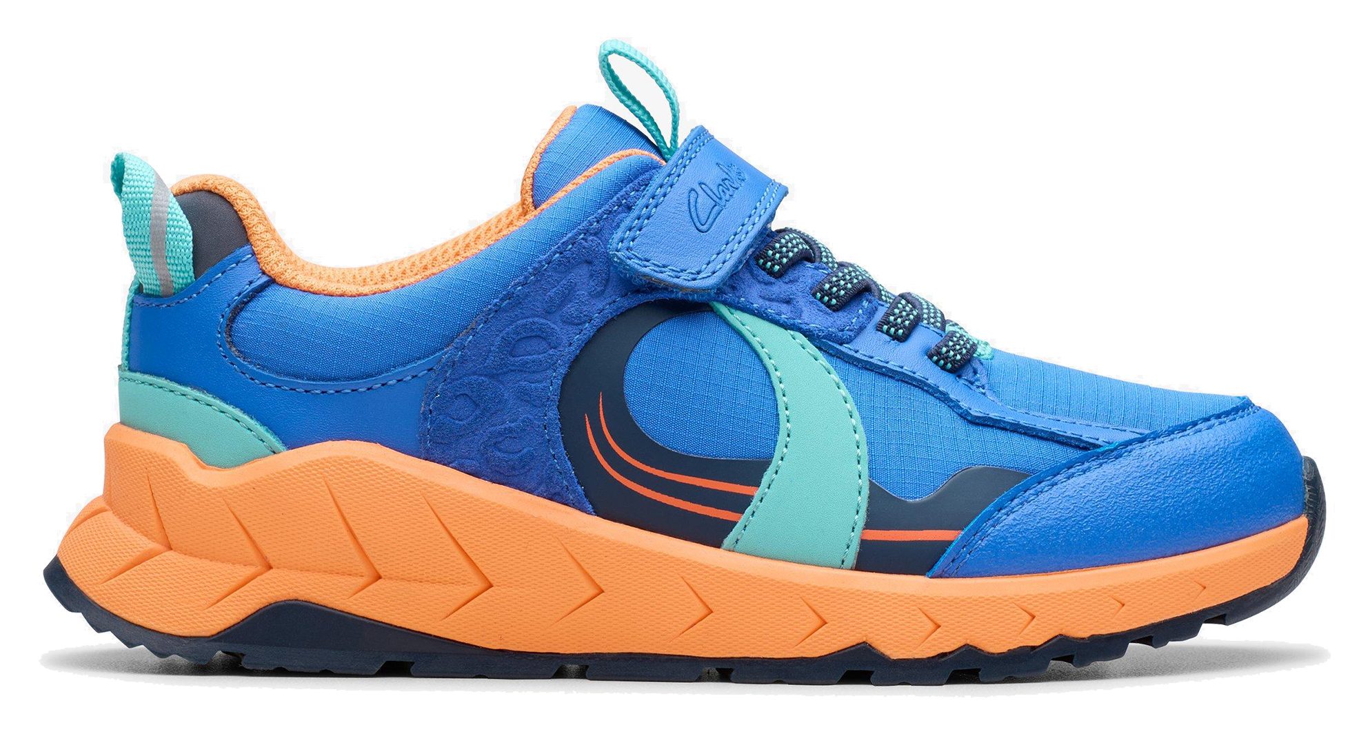 Clarks Selva Hero Kids Bright Blue 26181039 - Boys Shoes - Humphries Shoes
