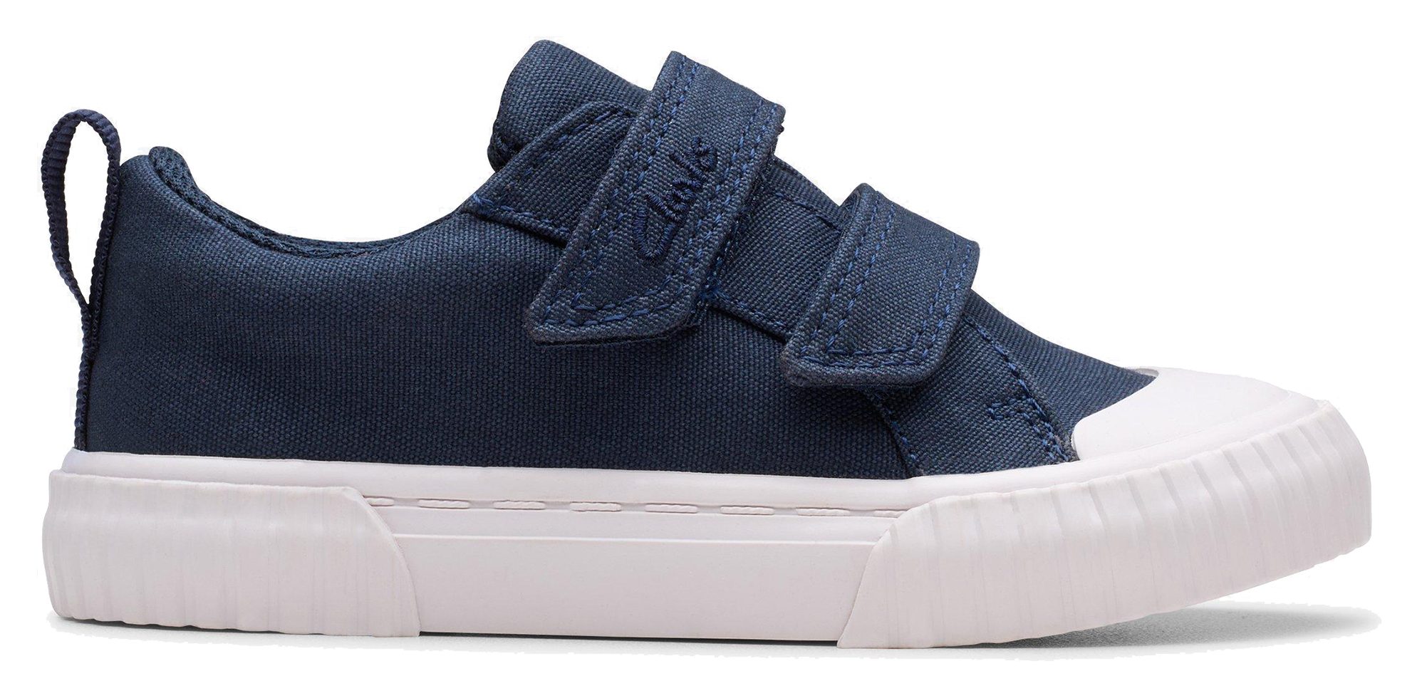 Clarks Foxing Vibe Toddler Navy Canvas 26181062 - Boys Shoes ...