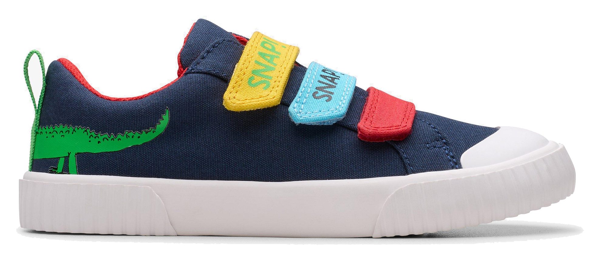 Clarks Roald Dahl Foxing Ace Kids Navy Canvas 26182491 - Boys Shoes ...