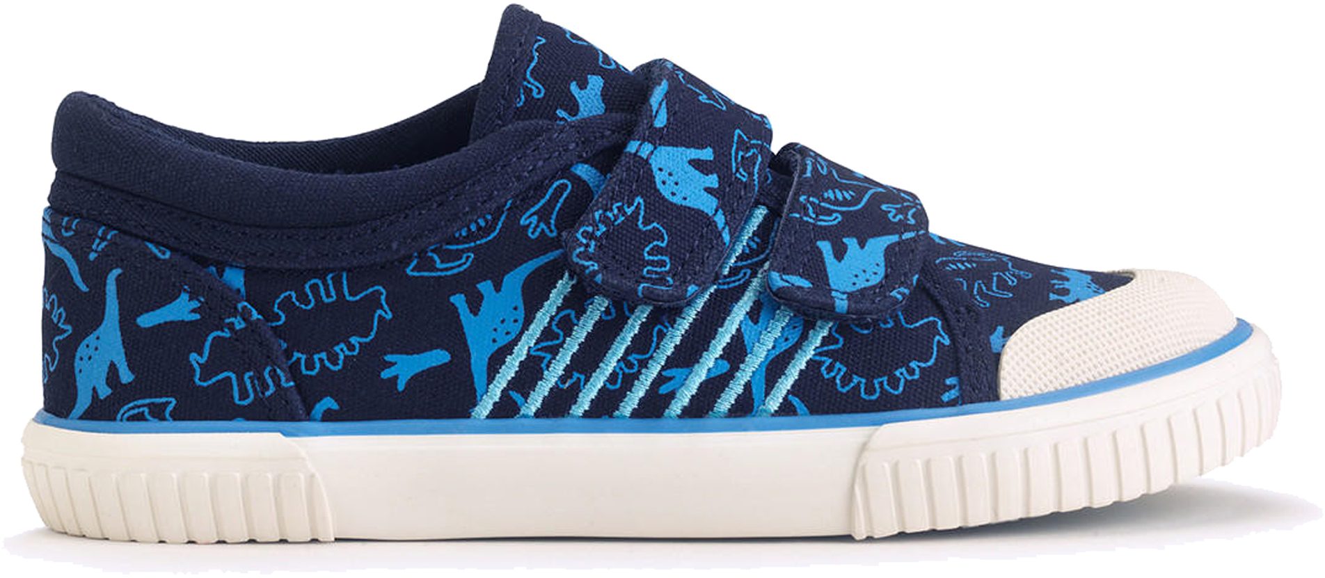 Start-Rite Raptor Navy Dino Canvas 6208_9 - Boys Shoes - Humphries Shoes
