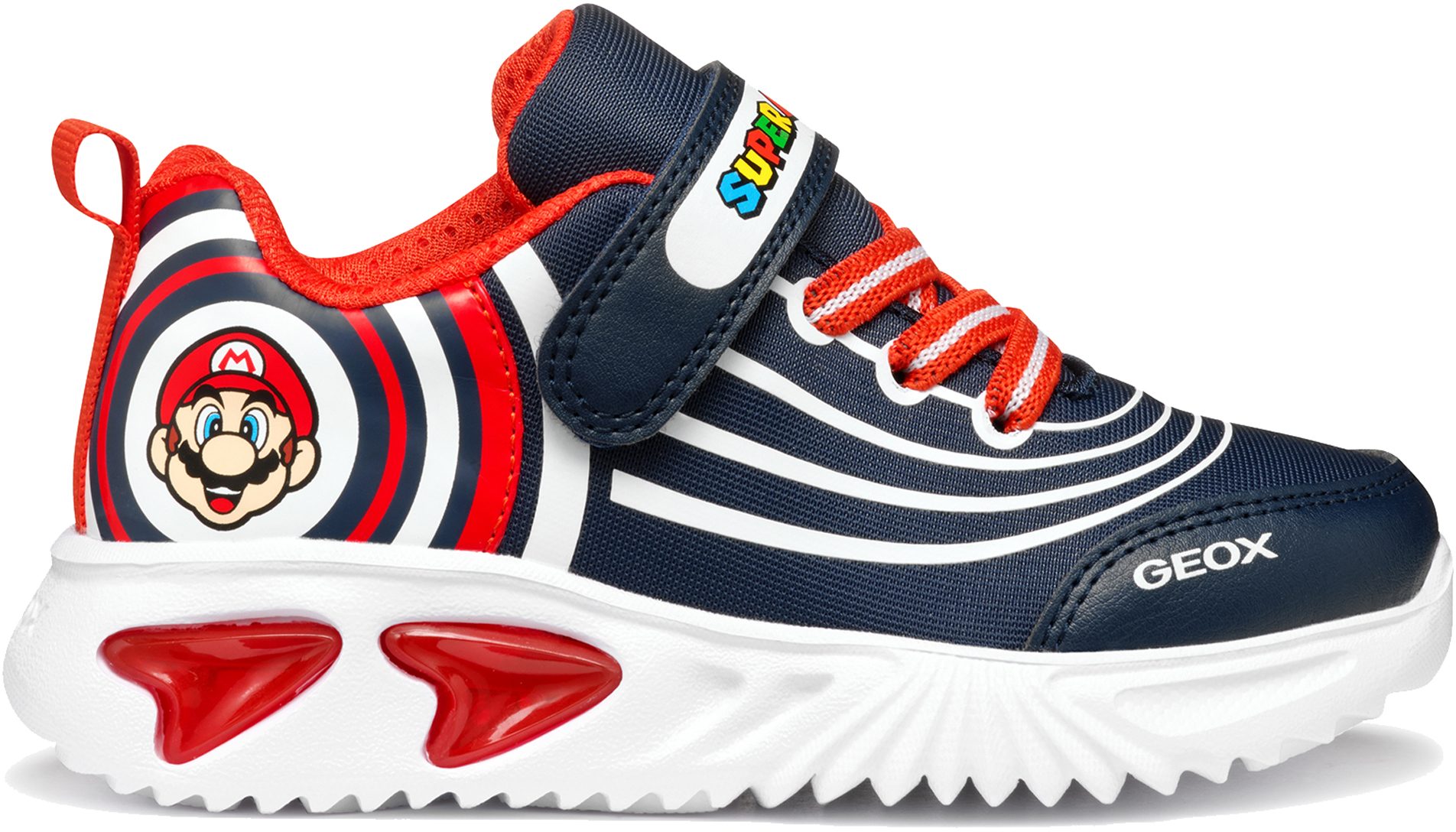 Geox J Assister B B Navy / Red J55DZB 02A54 C0735 - Boys Shoes ...