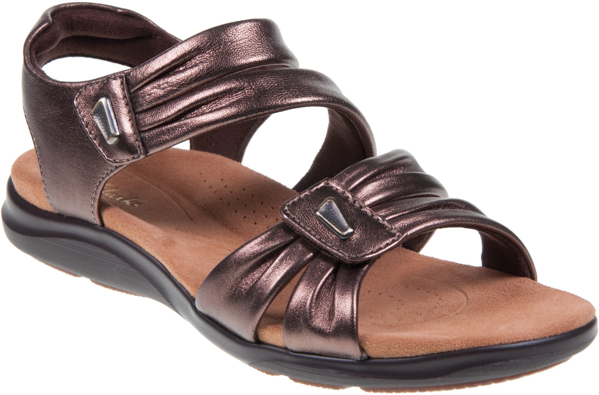 Clarks Kitly Ave Bronze Leather 26177304 - Full Sandals - Humphries Shoes