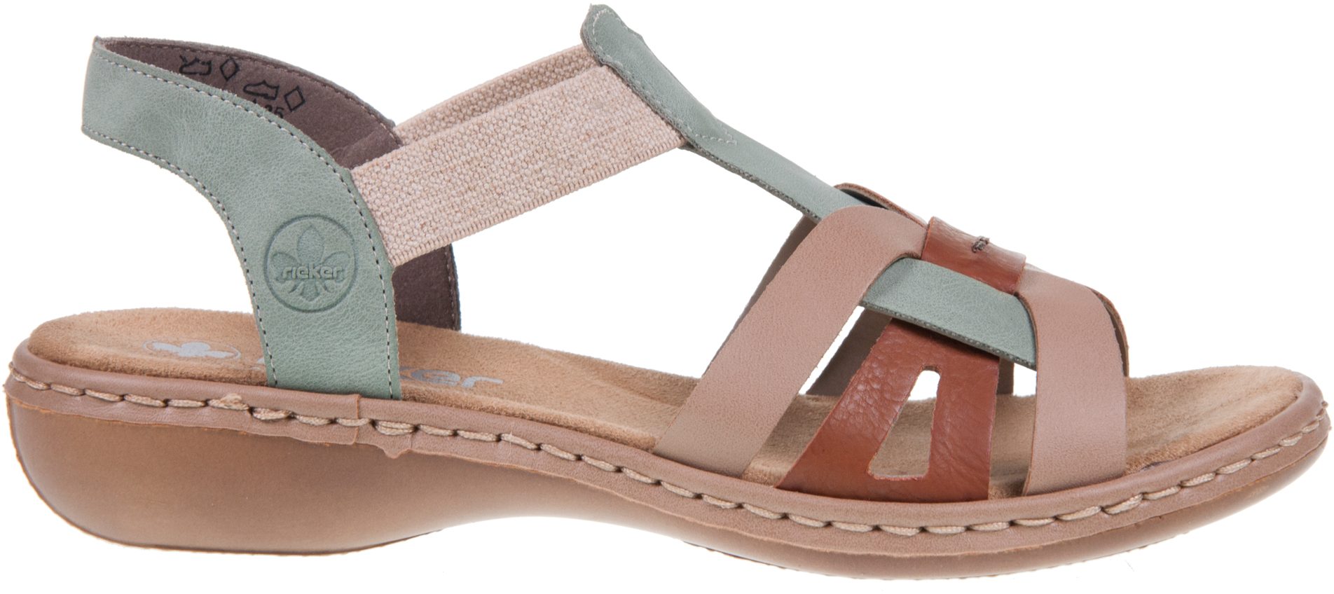 Rieker 65918 Regina Mint / Cayenne 65918-52 - Full Sandals - Humphries ...