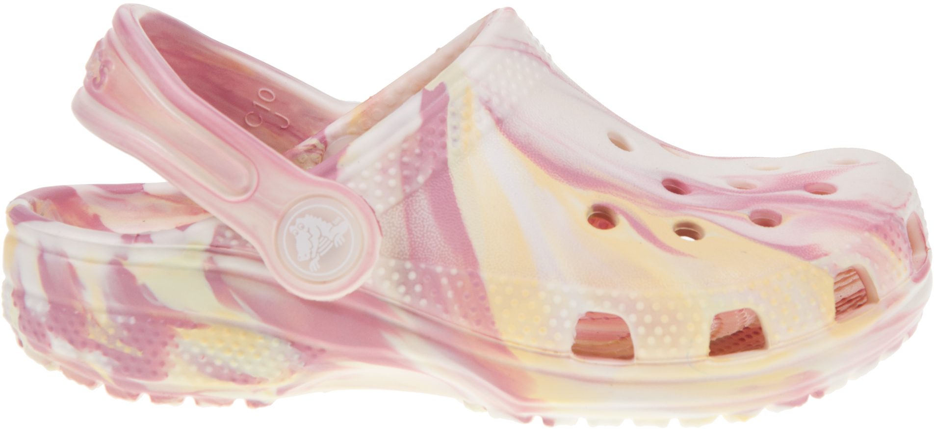 Crocs Glow Marbled Clog Toddler Daylily/Multi 210720 78S - Girls Shoes ...
