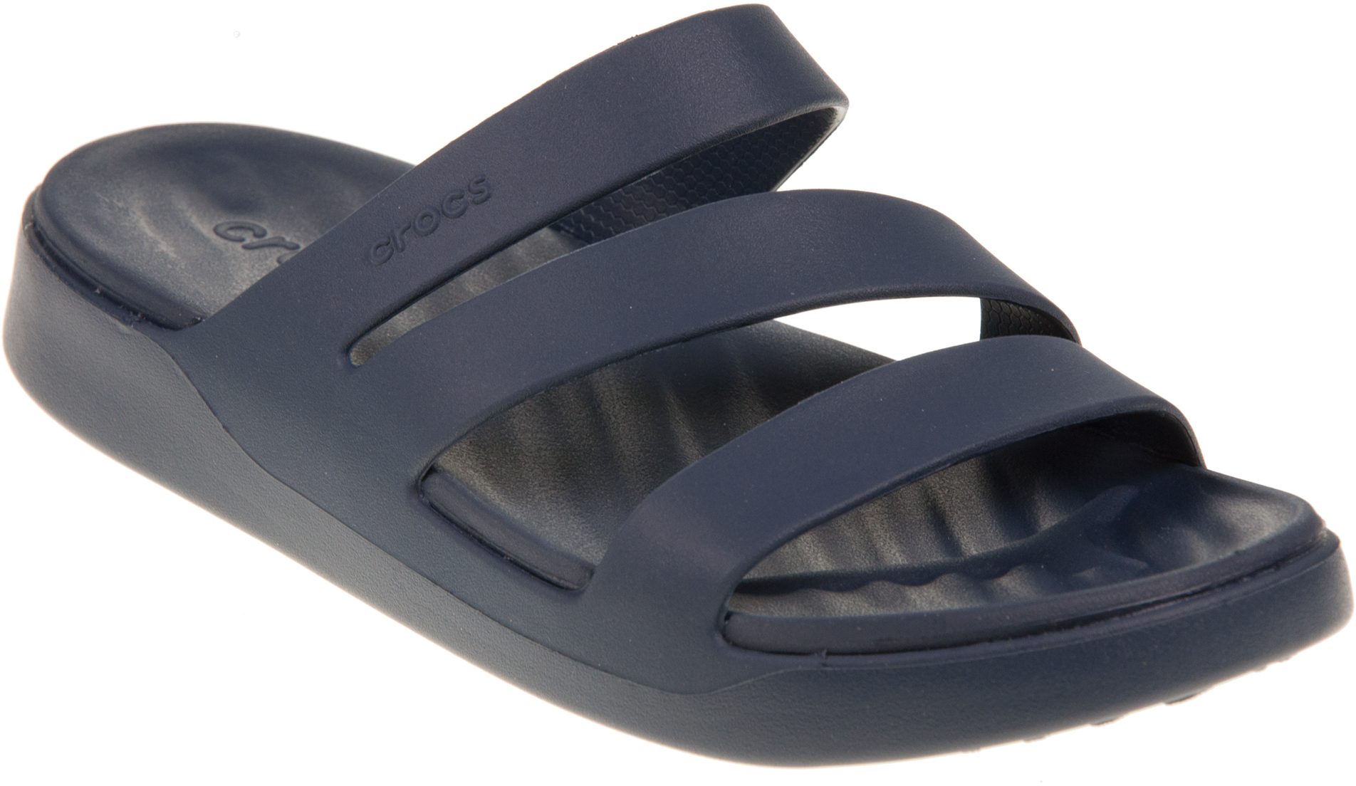Crocs Getaway Strappy Navy 209587 410 - Mule Sandals - Humphries Shoes