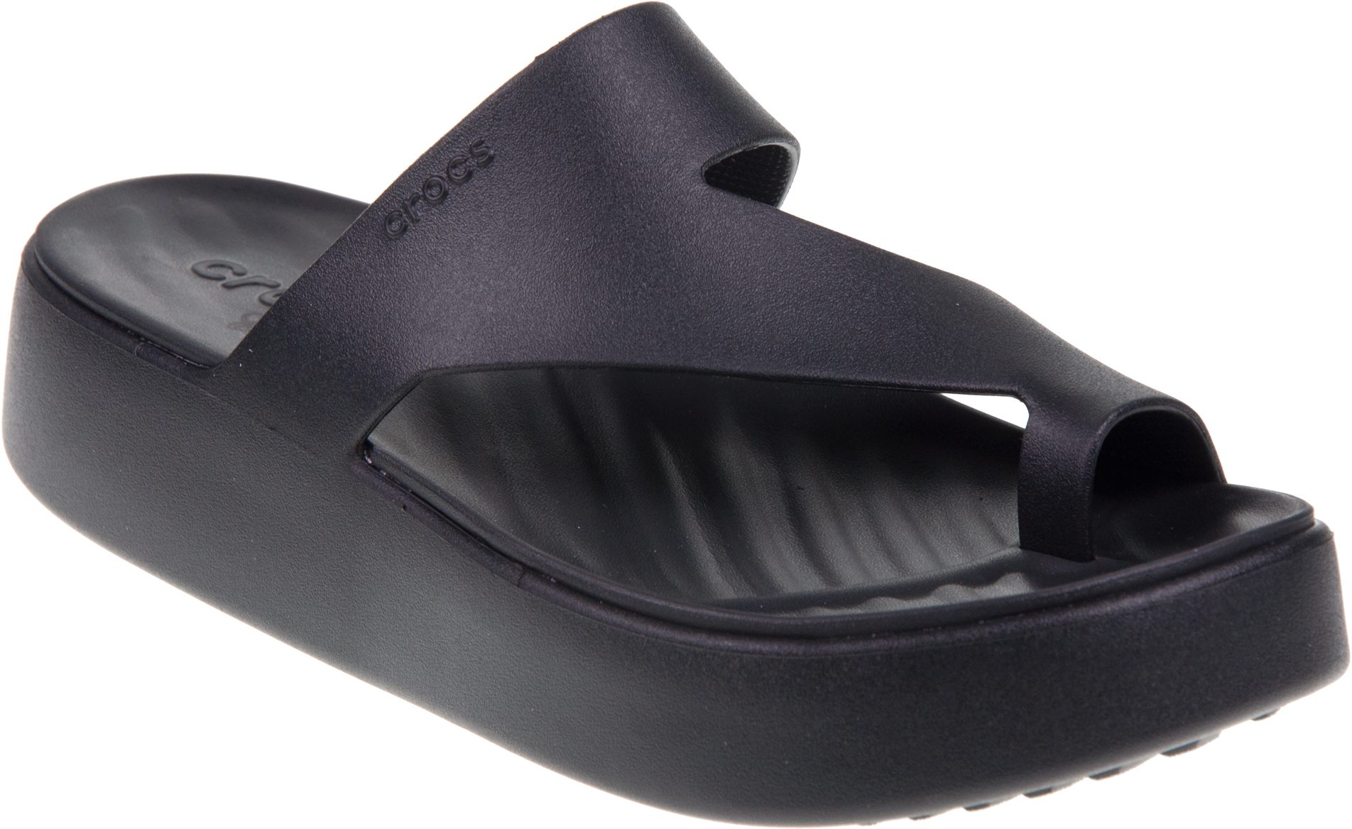 Crocs Getaway Platform Toepost Black 210834 001 - Mule Sandals ...