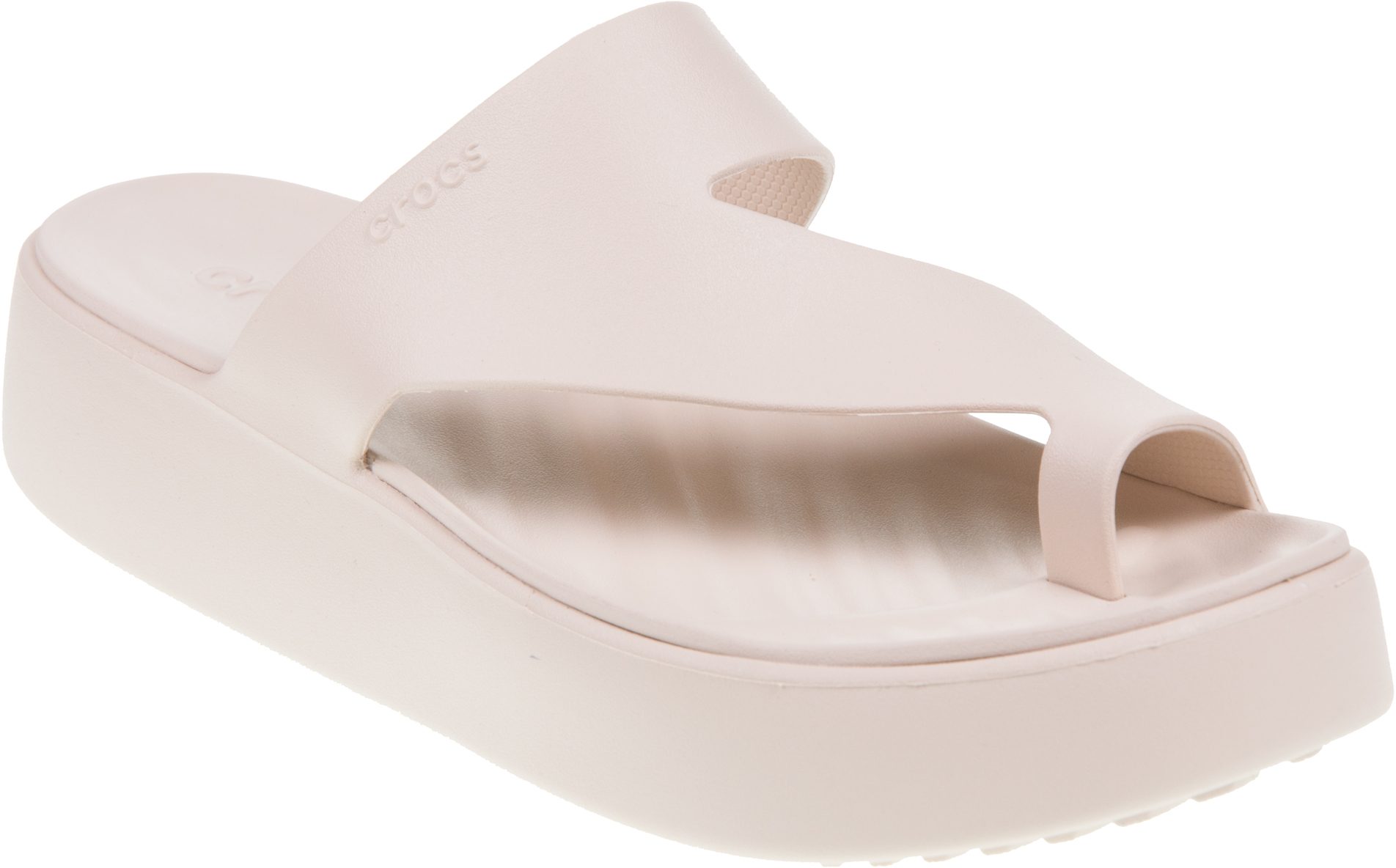 Crocs Getaway Platform Toepost Sandstone 210834 0LH - Mule Sandals ...