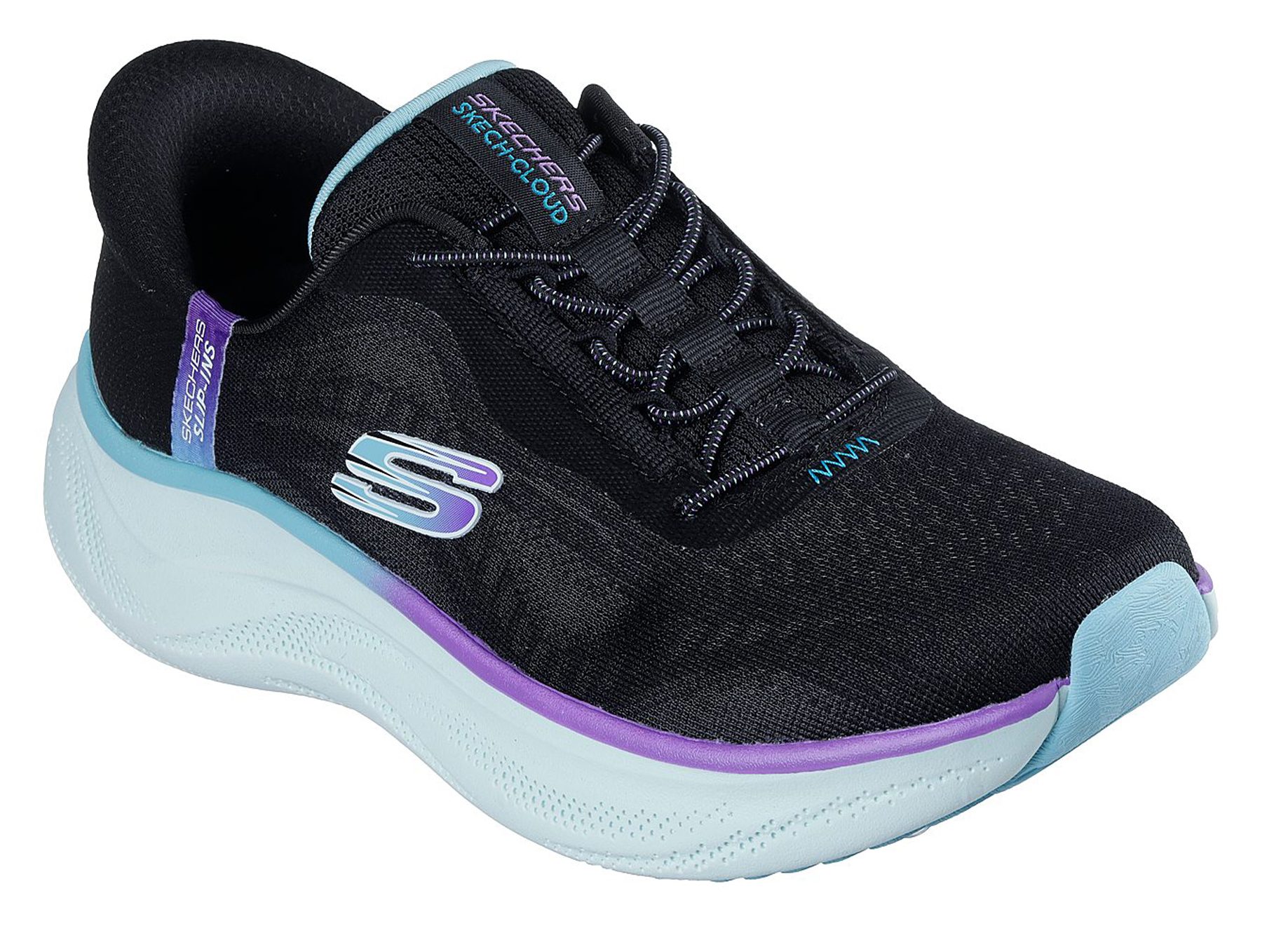 Skechers 150560 Perfectly Plush Black / Multi 150560 BKMT - Everyday ...