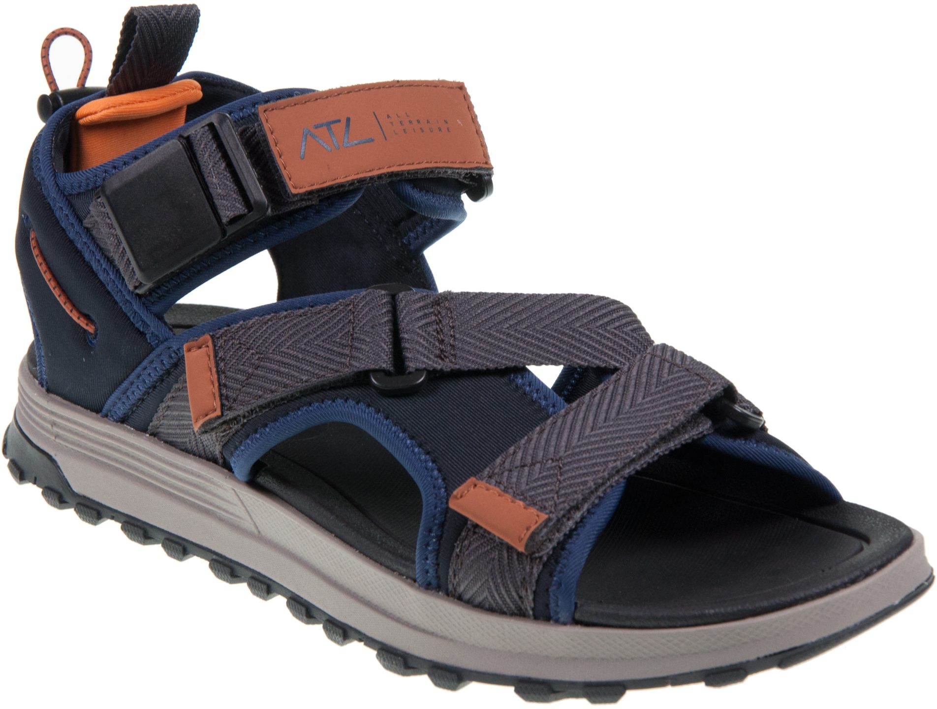 Clarks ATL Trek Tide Navy Combi 26181521 - Full Sandals - Humphries Shoes