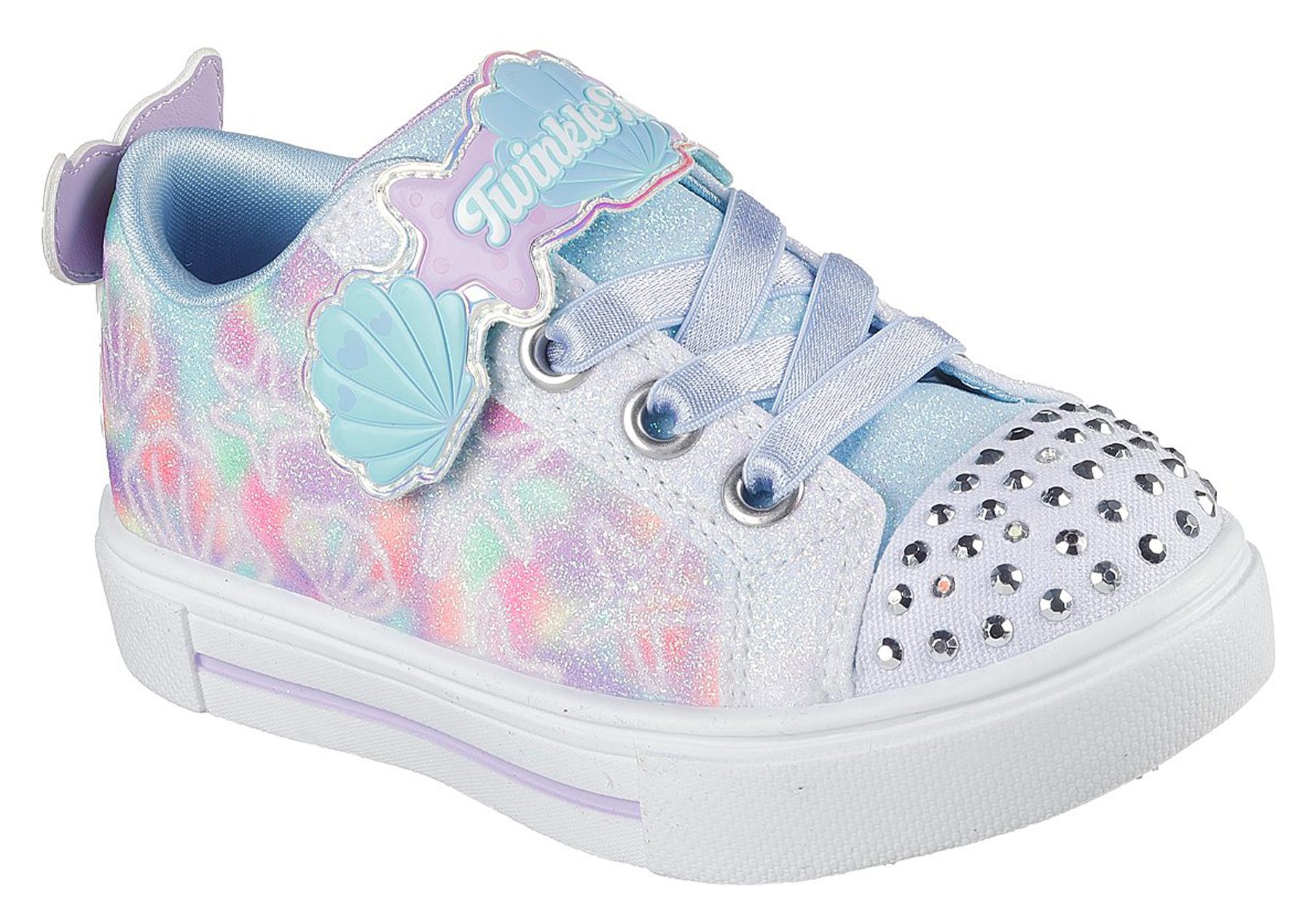 Skechers Twinkle Toes: Twinkle Sparks - Underwater Magic White / Multi ...