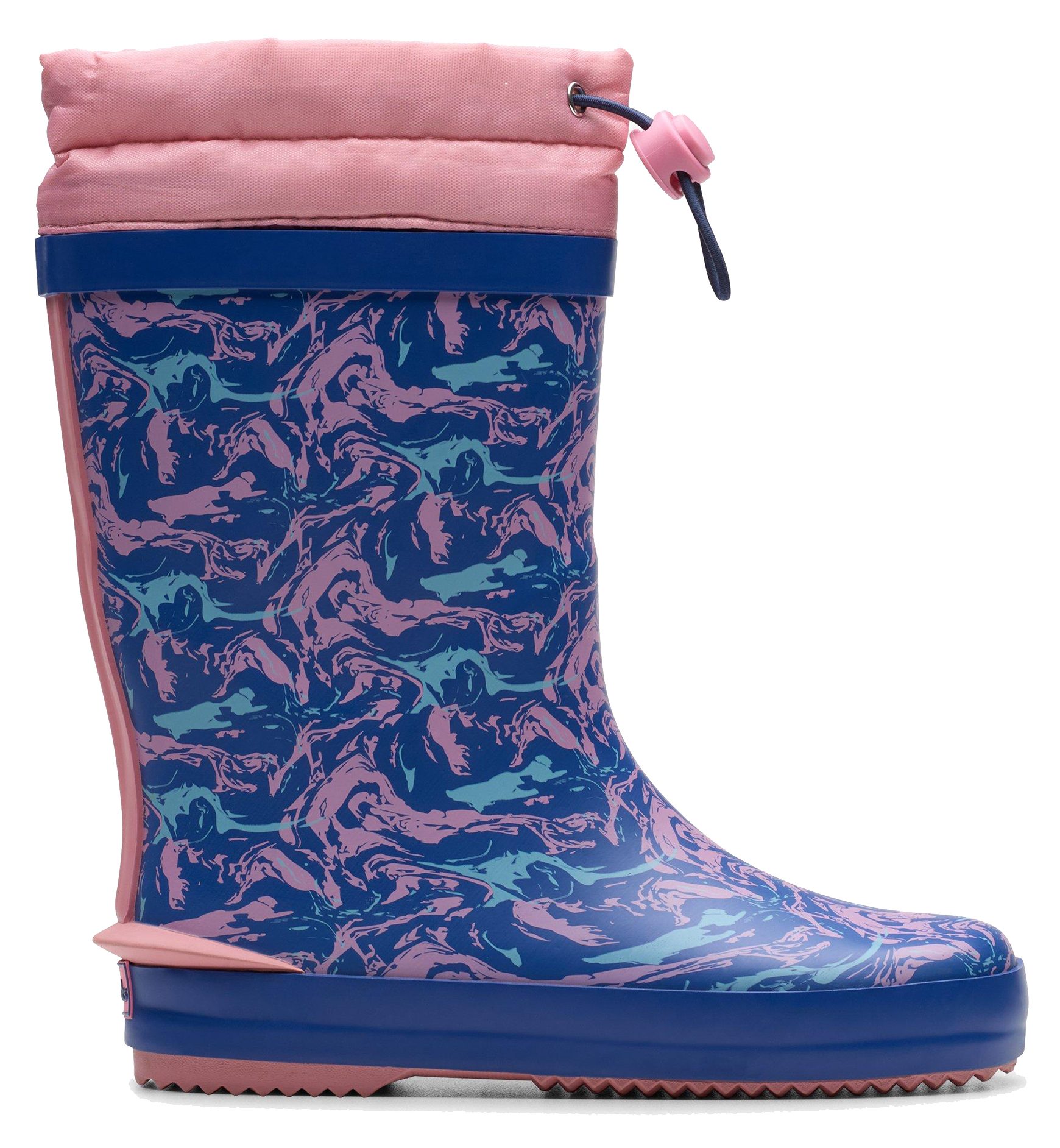 Clarks Tarri Race Kids Blue Combi 26183345 - Girls Wellies - Humphries ...