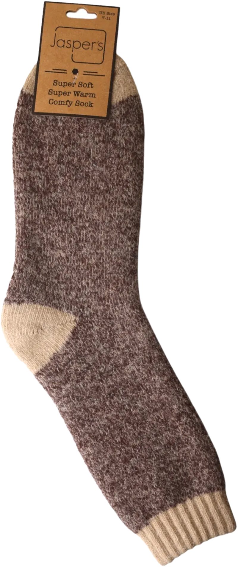 Jaspers Marl Cosy Socks Cappuccino JS1002 - Socks - Humphries Shoes