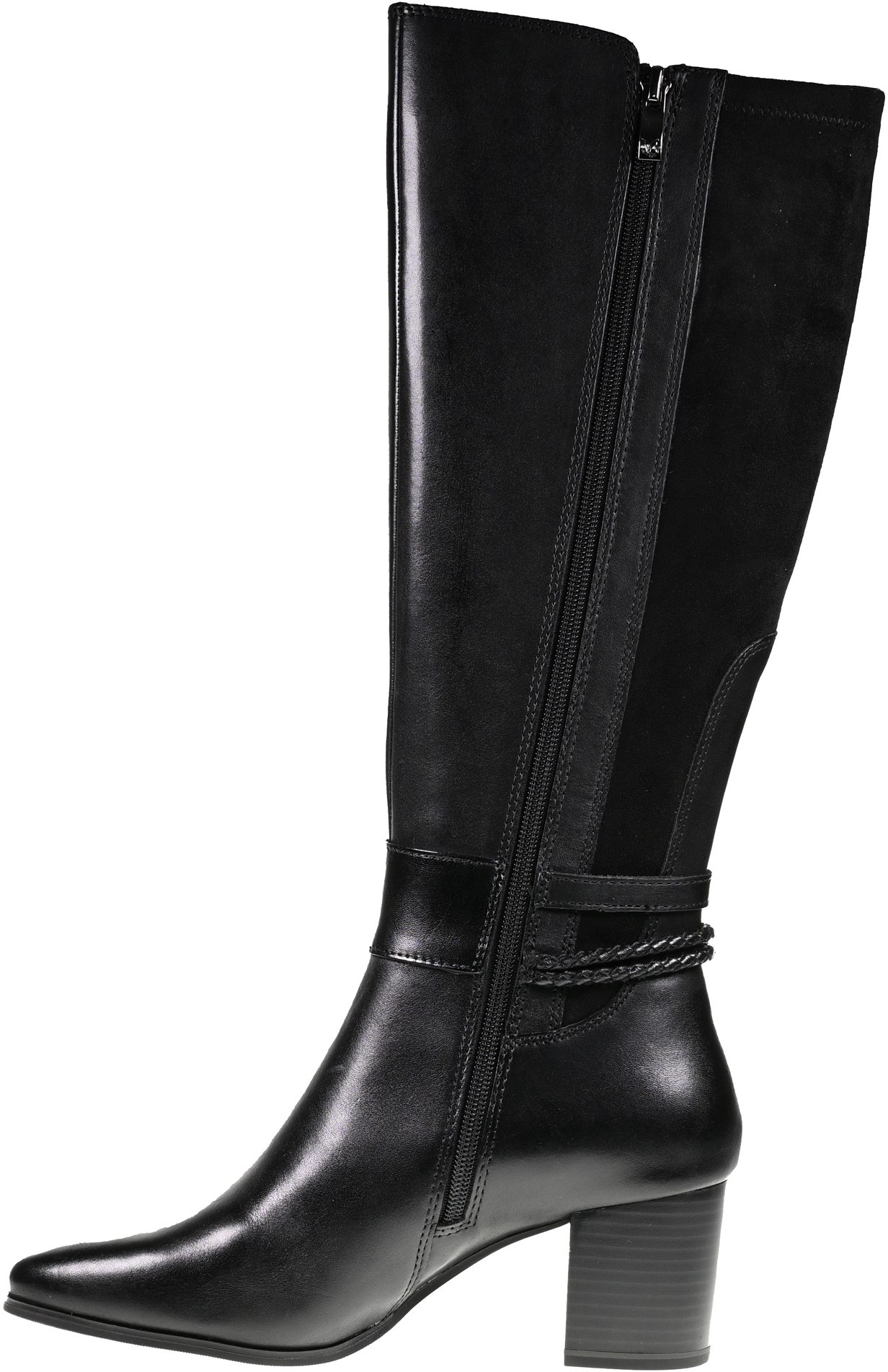 Caprice 25501-45 Francesca Black Combi 25501-45 019 - Knee High Boots ...
