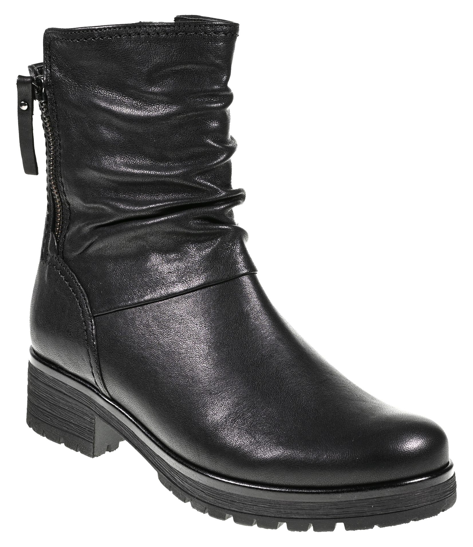 Gabor Zola Black Leather 72.092.27 - Ankle Boots - Humphries Shoes