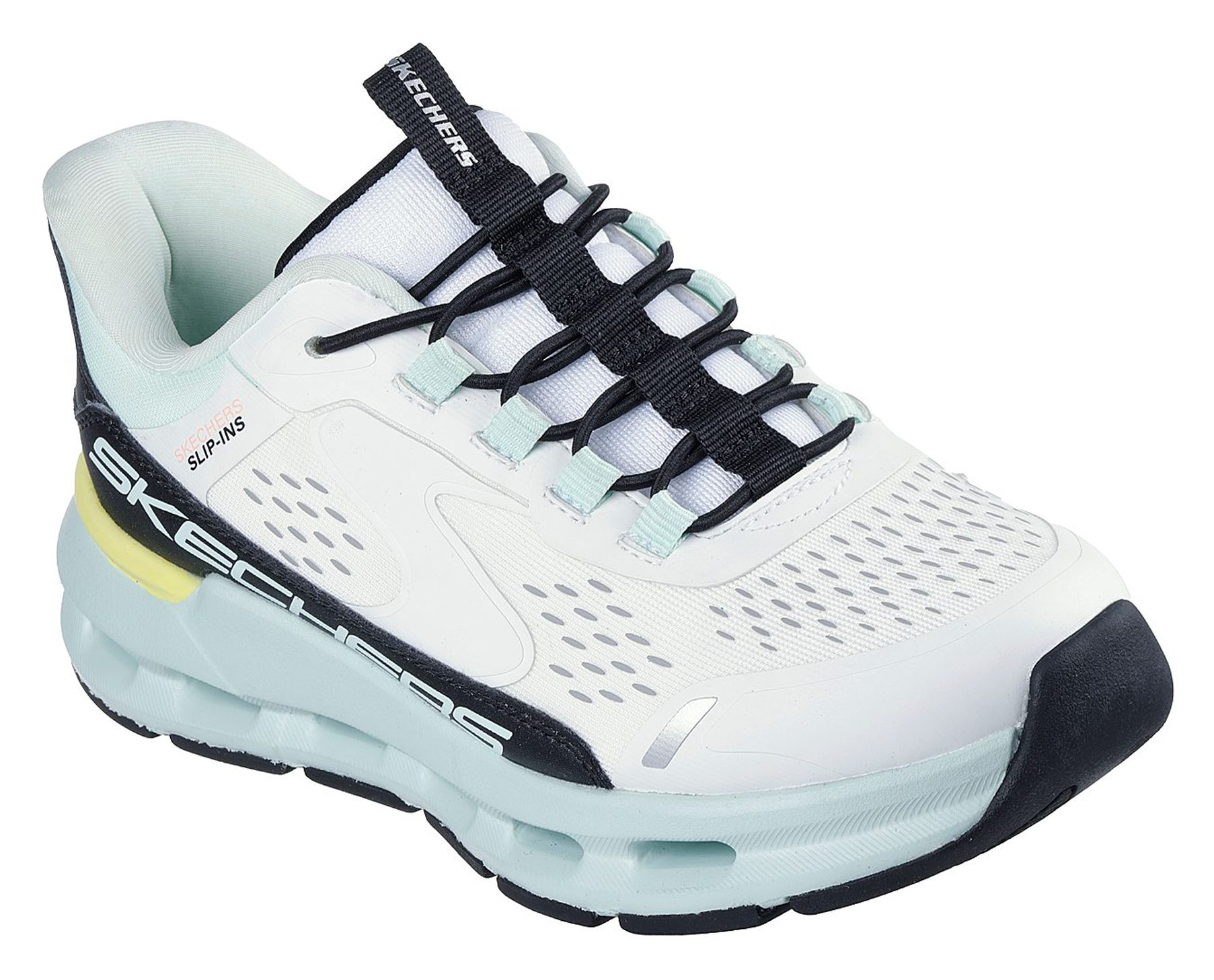 Skechers Slip-ins: Glide-Step - Vista Lane White / Turquoise 303654L ...