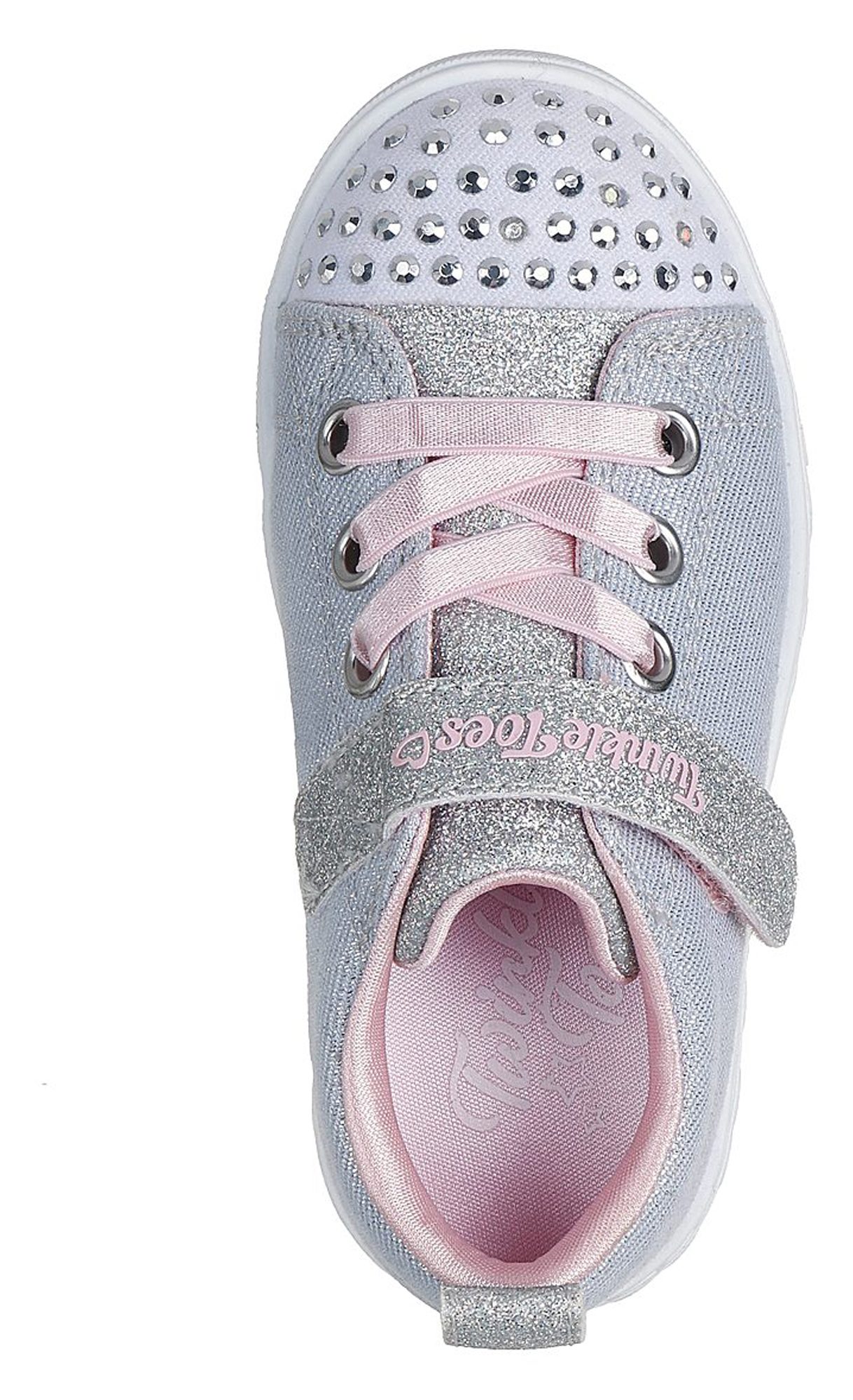Skechers Twinkle Toes: Heart Steps - Shimmer Sweetie Grey / Pink ...