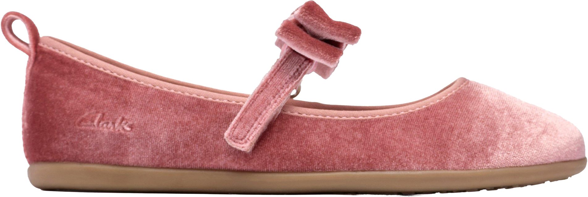 Clarks Charm Bow Kids Dusty Pink 26187263 - Girls Shoes - Humphries Shoes