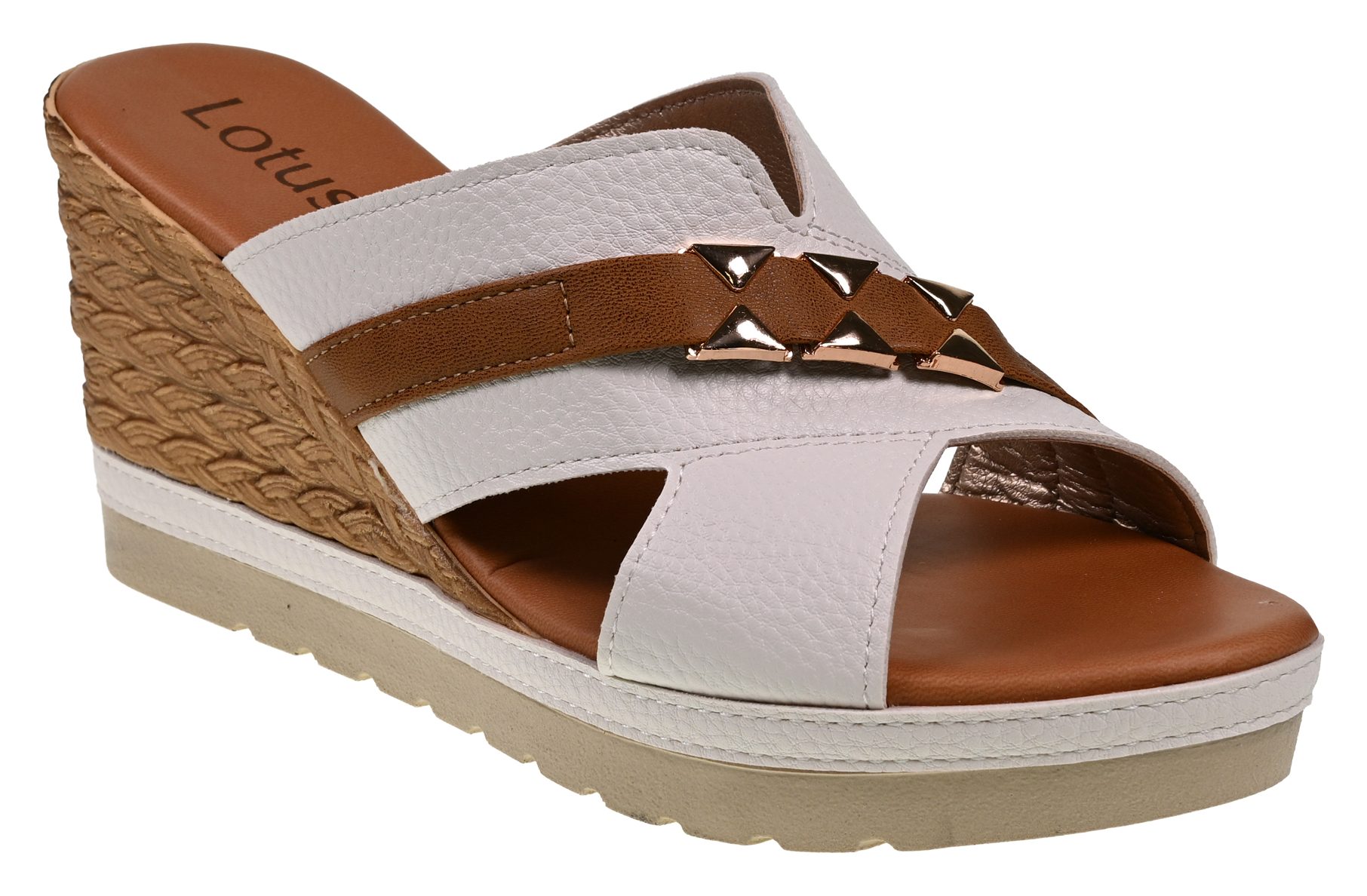 Lotus Barracuda White ULP413 WW - Full Sandals - Humphries Shoes