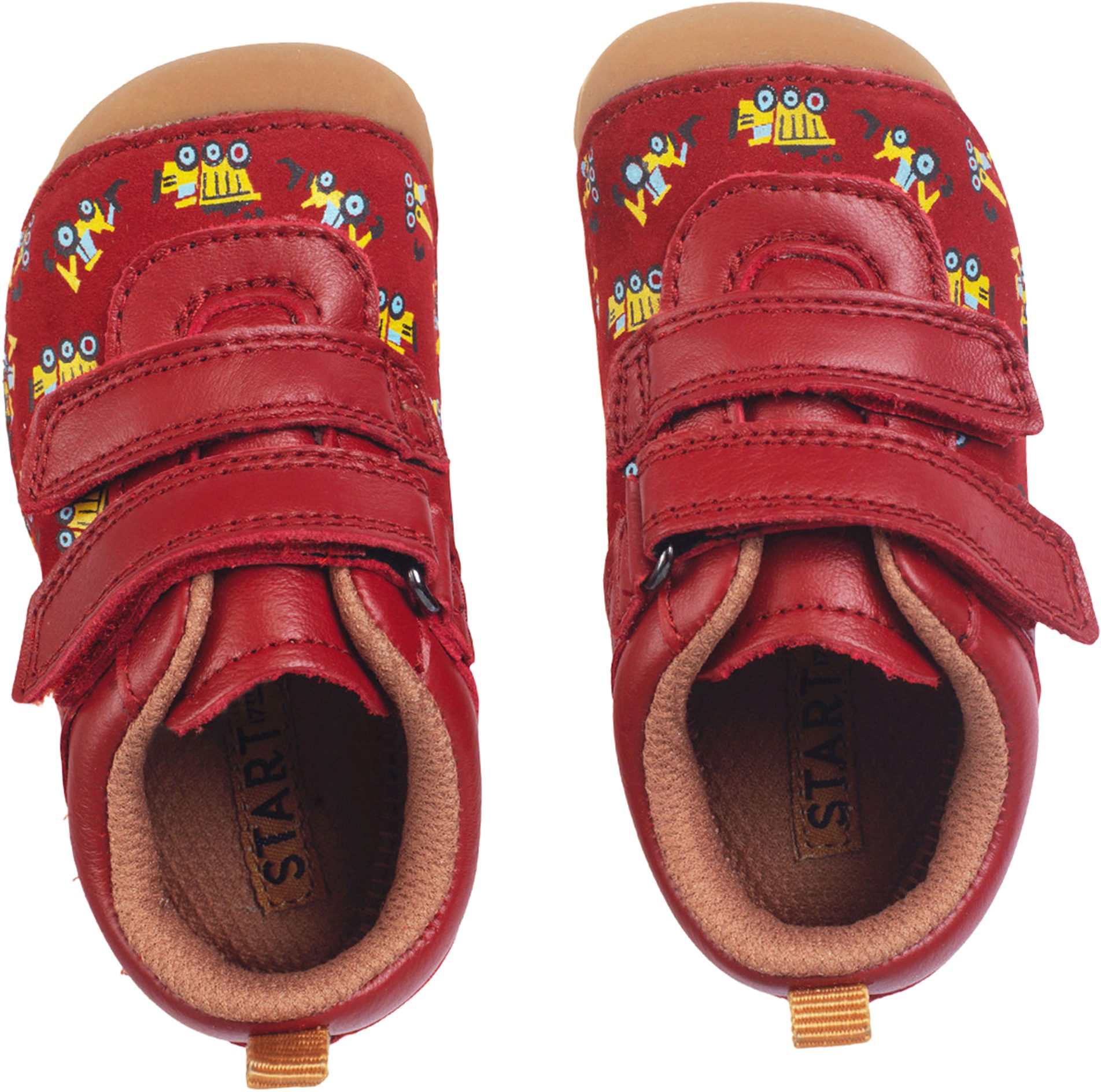 Start-Rite Little Smile Red Leather/Nubuck Digger 0823_1 - Boys Shoes ...