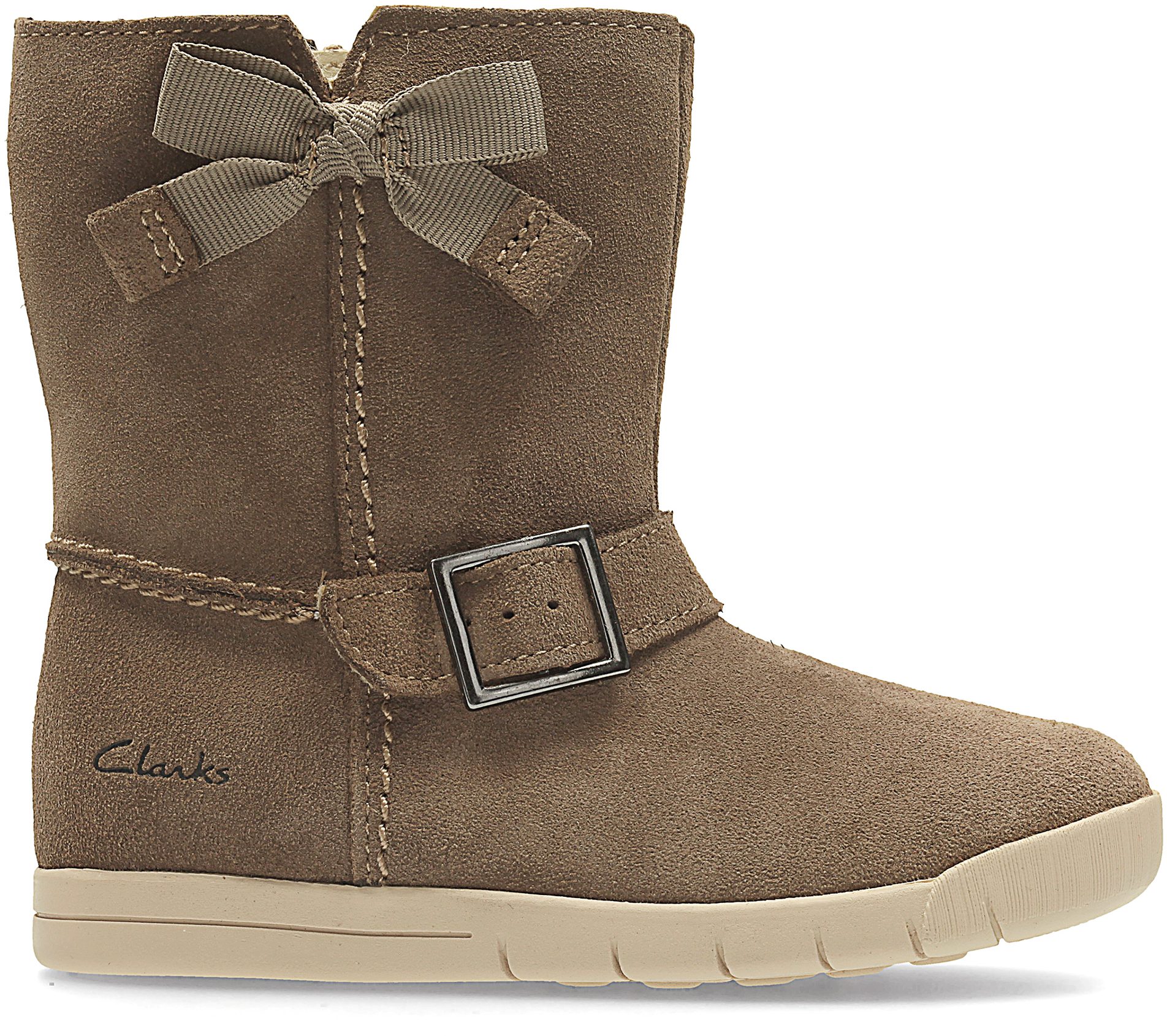 Clarks Crazy Fun First Walnut Suede 26112581 - First Walkers ...