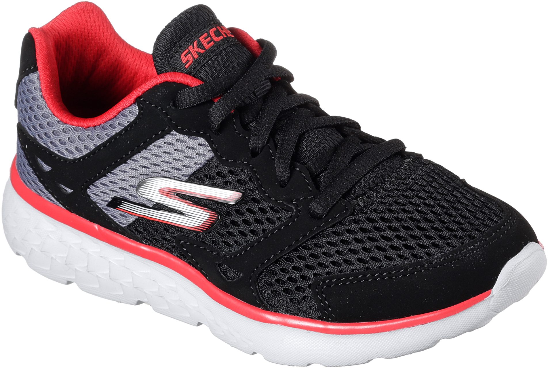 Skechers Go Run 400 - Zodox Black / Red 97681L BGRD - Boys Trainers ...