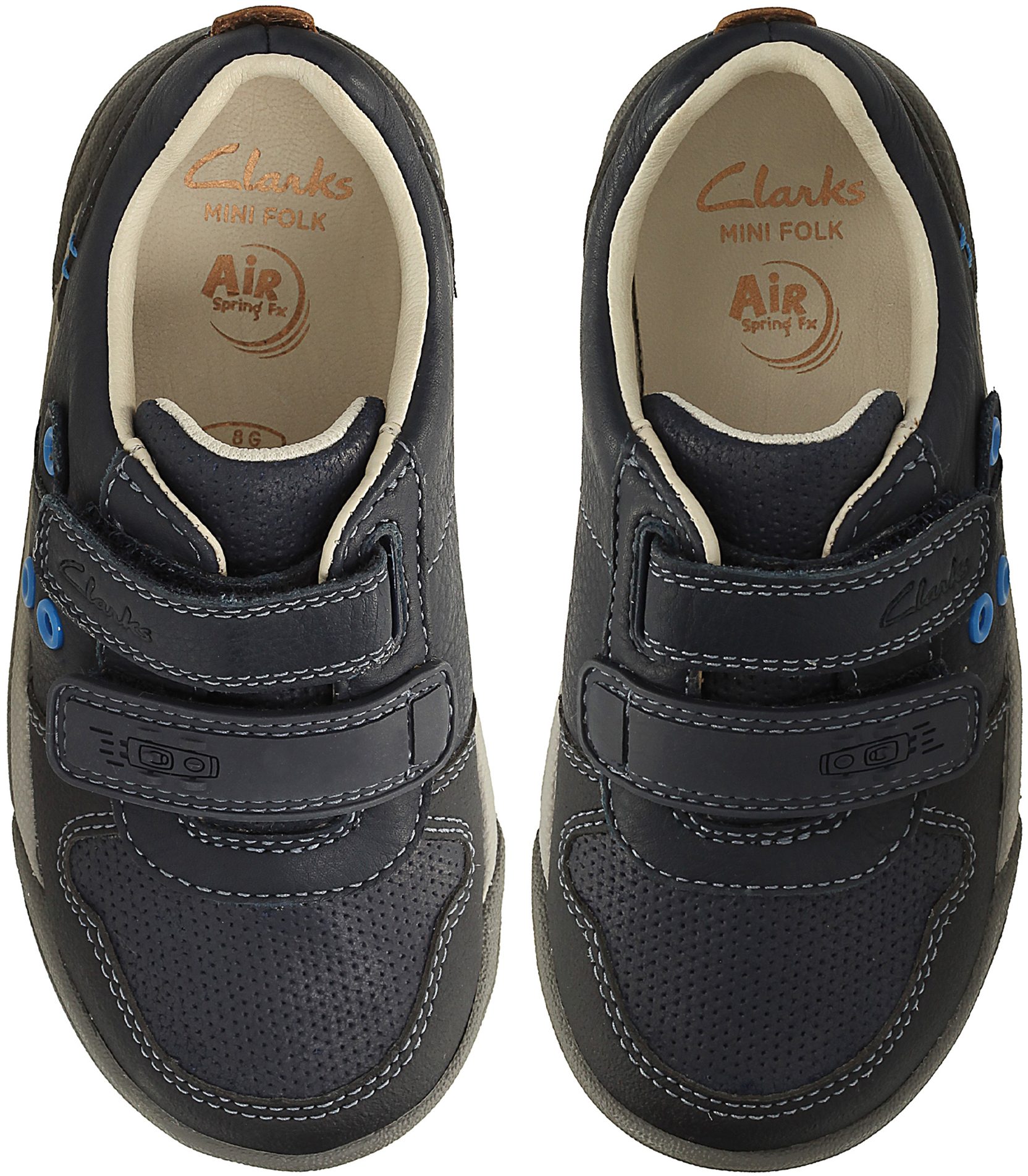 Clarks Lilfolk Pop Infant Navy Leather 26123938 - Boys Shoes ...