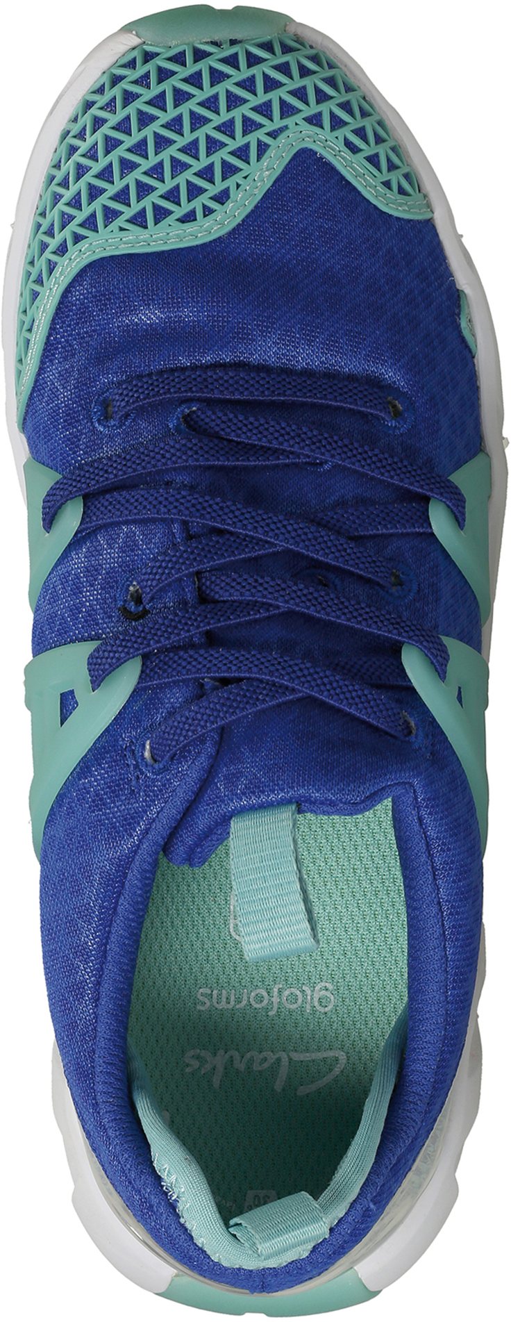 Clarks Luminous Glo Junior Blue Combi 26126953 - Girls Trainers ...