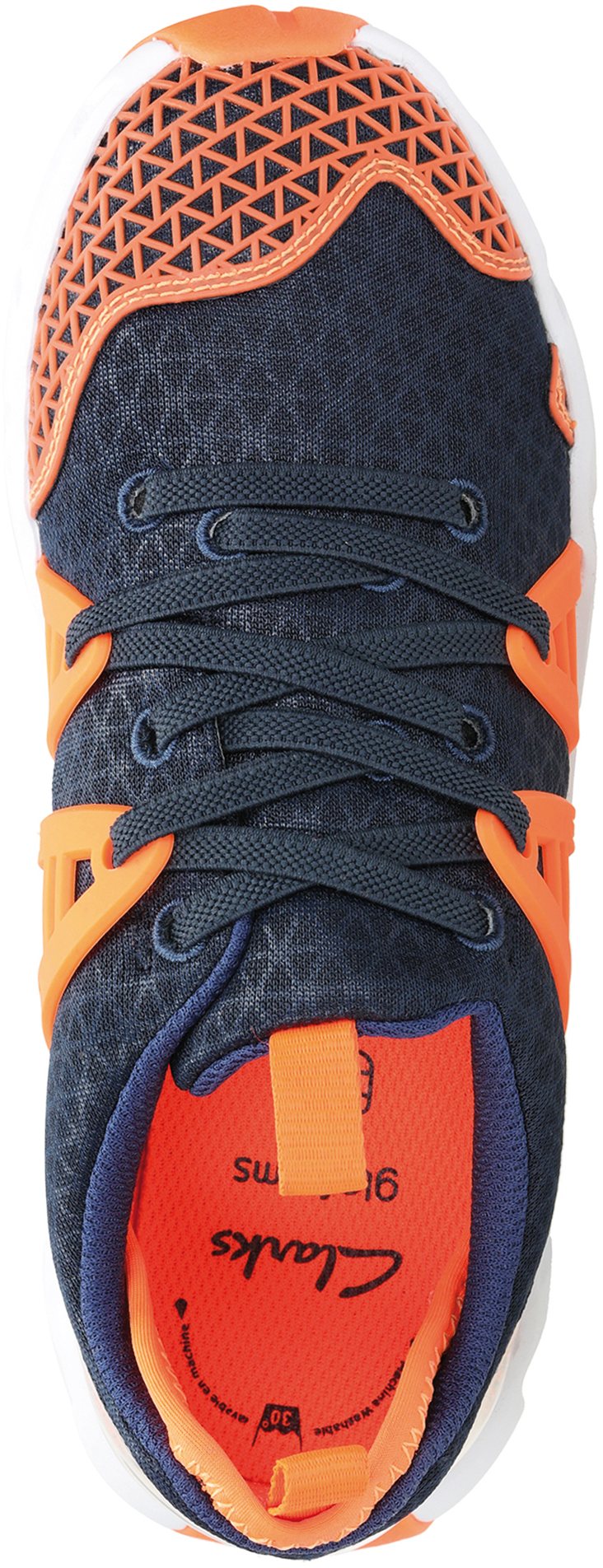 Clarks Luminous Run Junior Navy Combi 26130380 - Boys Trainers ...