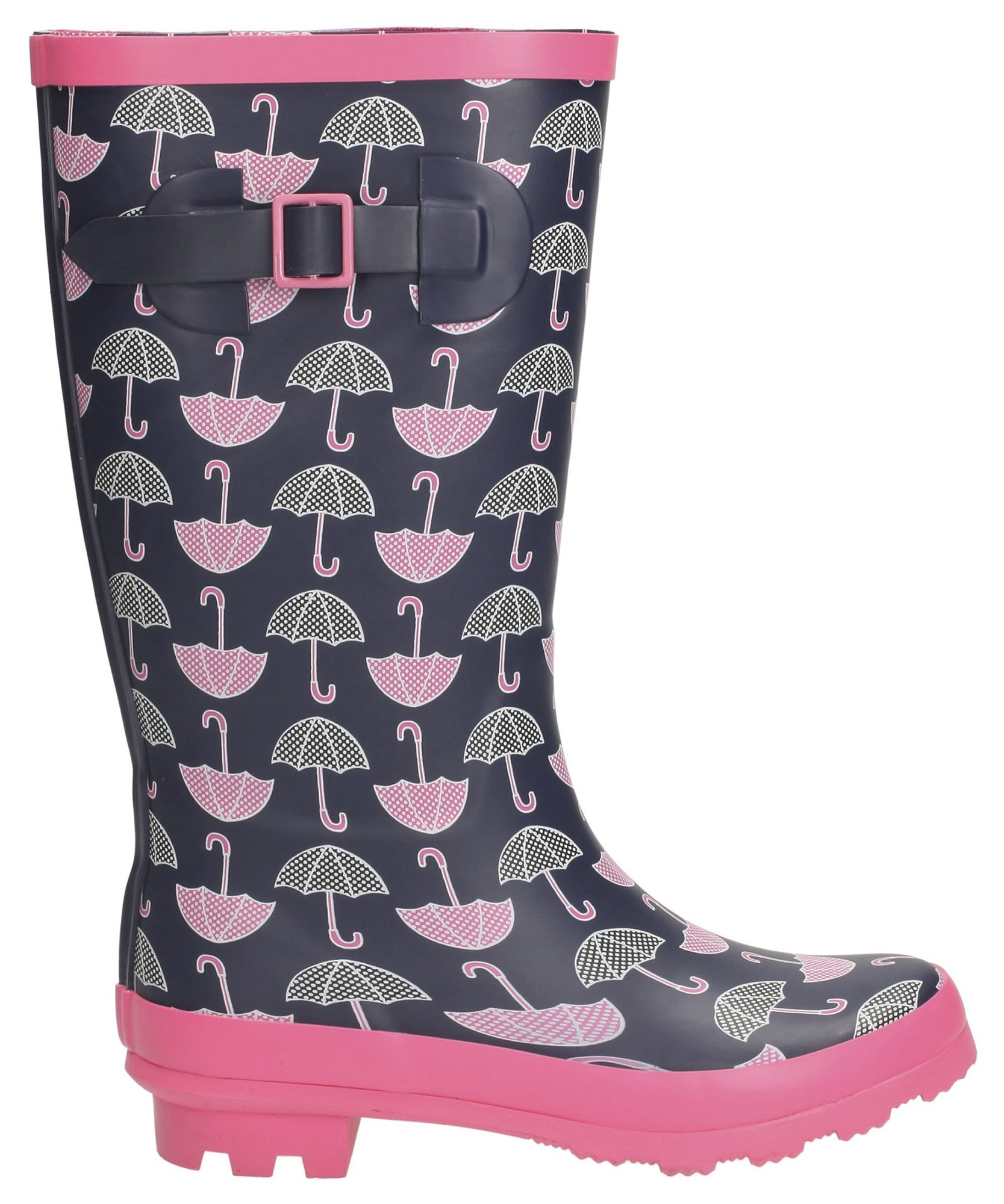 Clarks Adelphi Spot Junior Navy 26120261 - Girls Wellies - Humphries Shoes