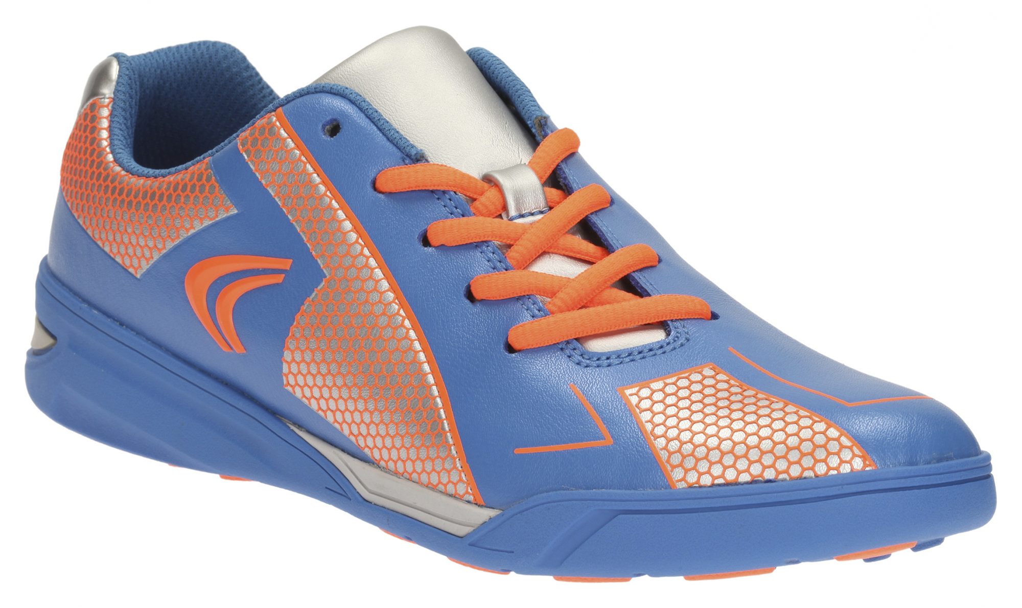 Clarks Award Run Blue Combi Leather 26114347 - Boys Trainers ...