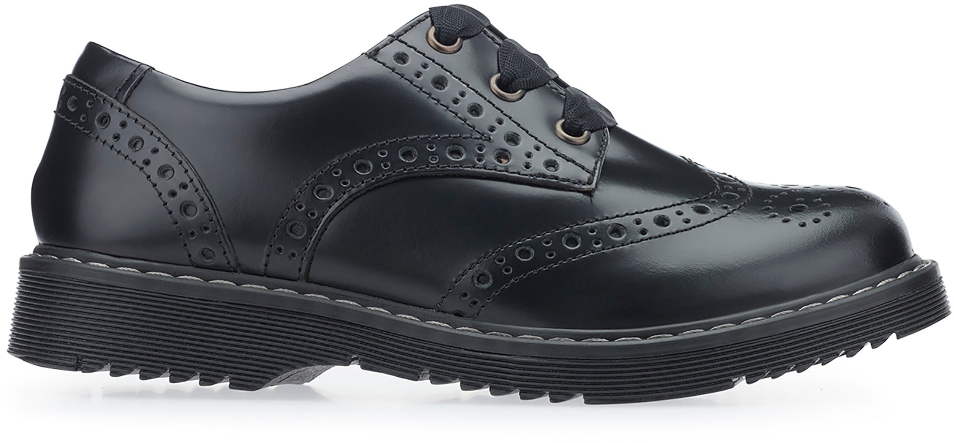 Start-Rite Angry Angels Impulsive Black Leather 3505_7 - Girls School ...