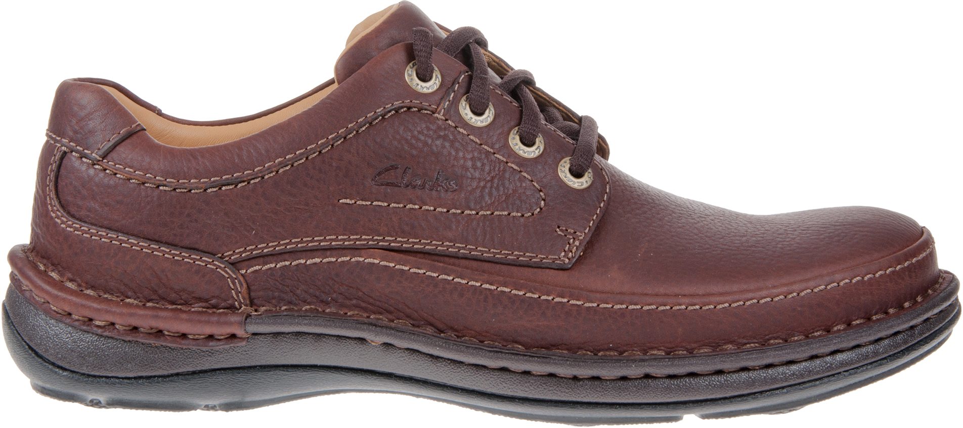 Clarks Nature Three Mahogany Leather 20339005 - Casual Shoes ...