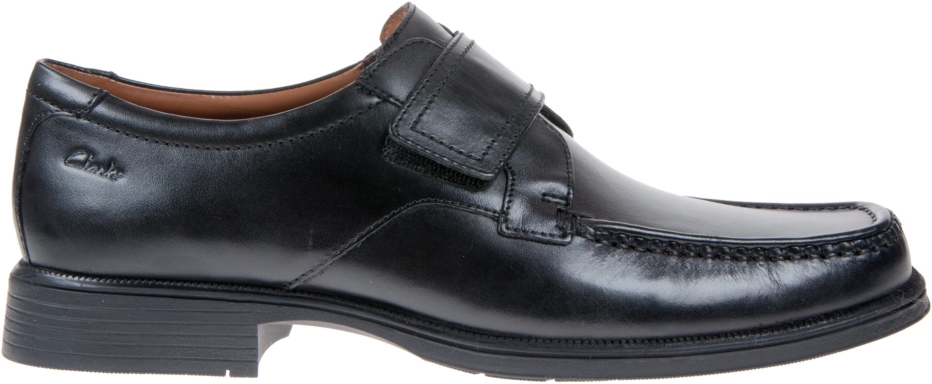 Clarks Huckley Roll Black Leather 26107244 - Formal Shoes - Humphries Shoes