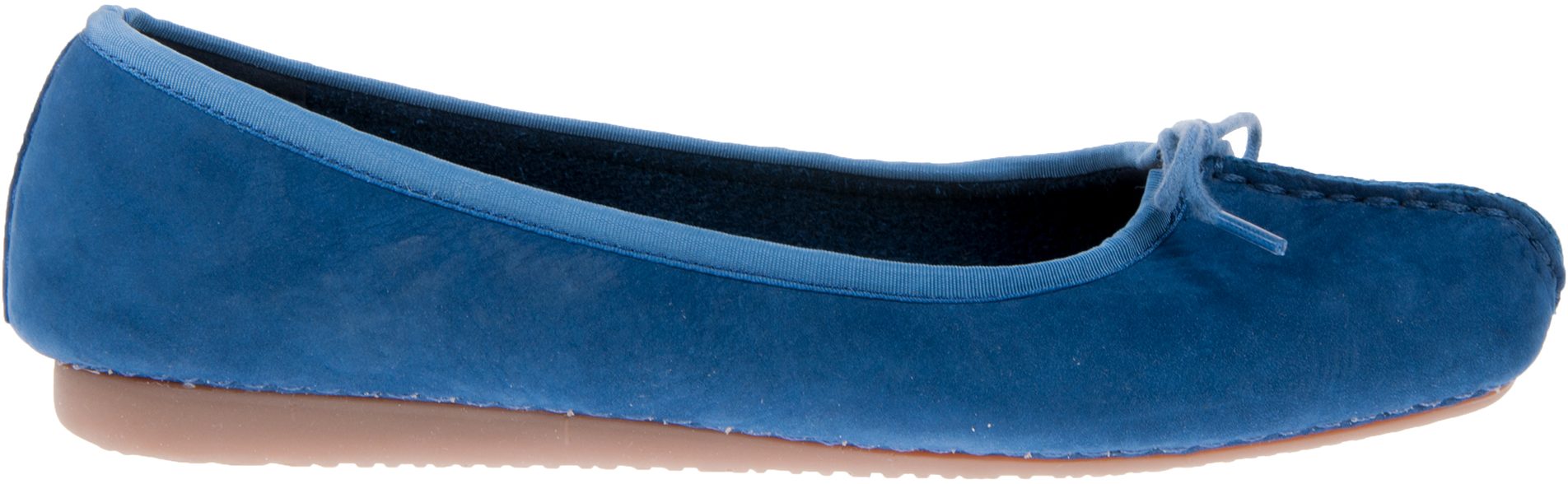 Clarks Freckle Ice Dark Blue Nubuck 26123733 - Ballerina Shoes ...