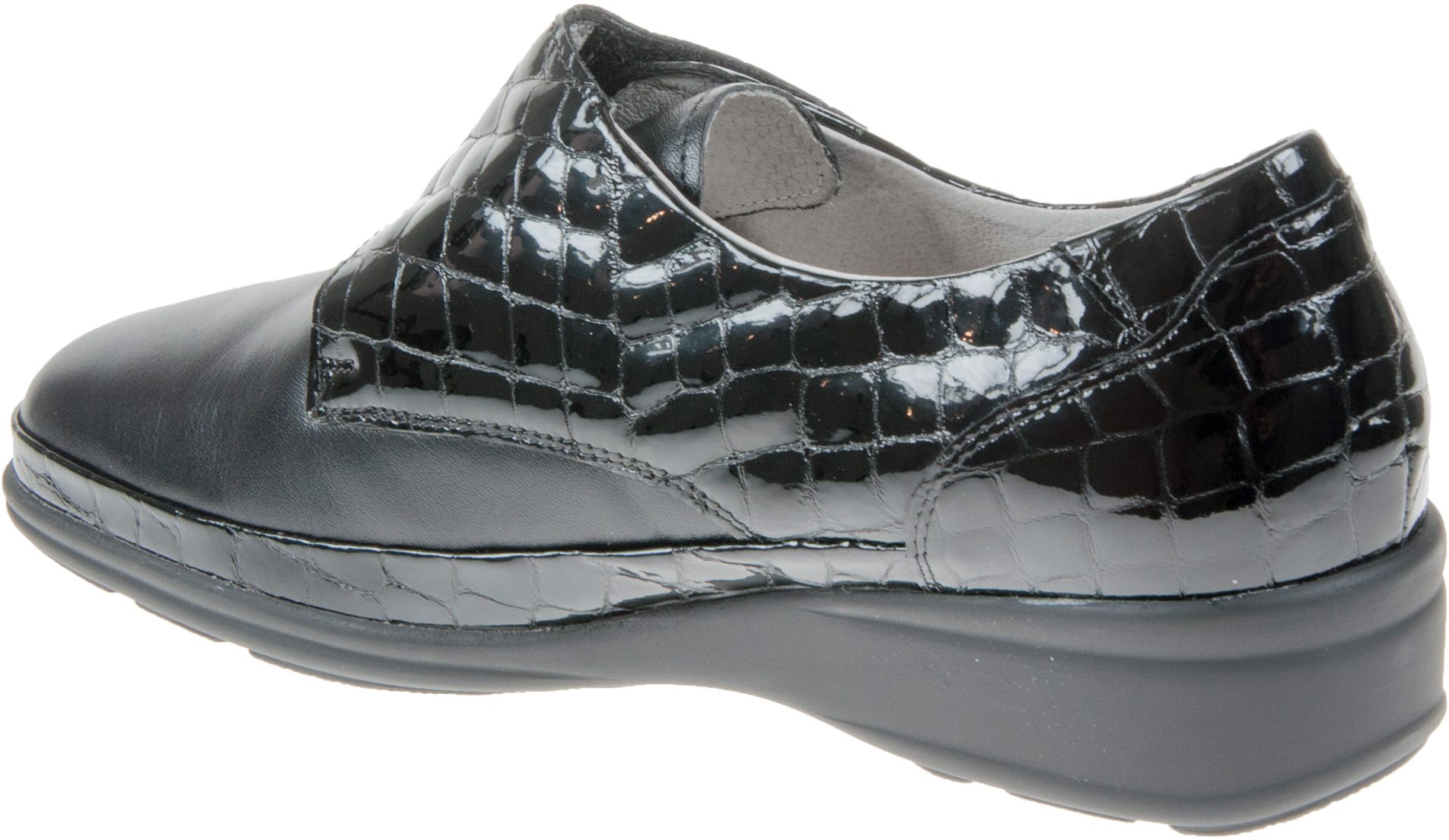 Waldlaufer Moni 540 Black Patent Croc / Leather 860540 214 001 ...