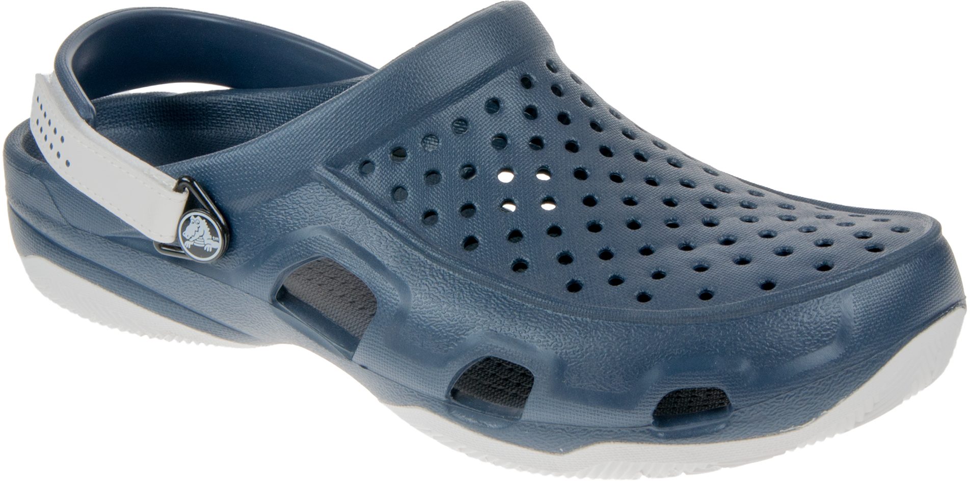 Crocs Mens Swiftwater Deck Clog Navy / White 203981-462 - Outdoor ...