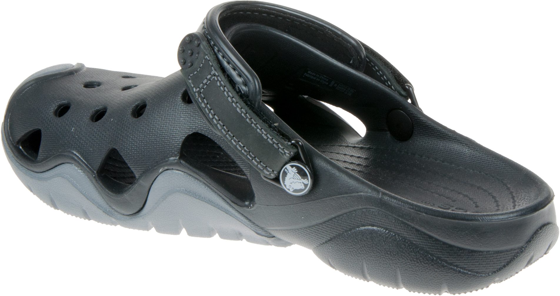 Crocs Mens Swiftwater Clog Black / Charcoal 202251-070 - Outdoor ...