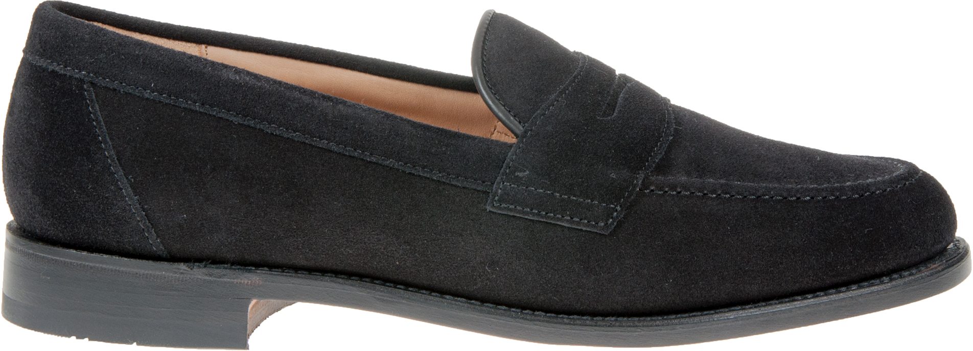 Loake Eton Black Suede - Formal Shoes - Humphries Shoes