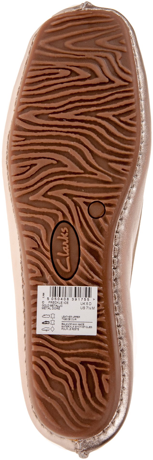 Clarks Freckle Ice Gold Metallic 26132662 - Ballerina Shoes - Humphries ...
