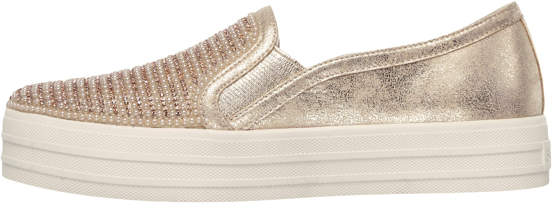 Skechers Double Up - Shiny Dancer Rosegold 801 RSGD - Womens Trainers ...