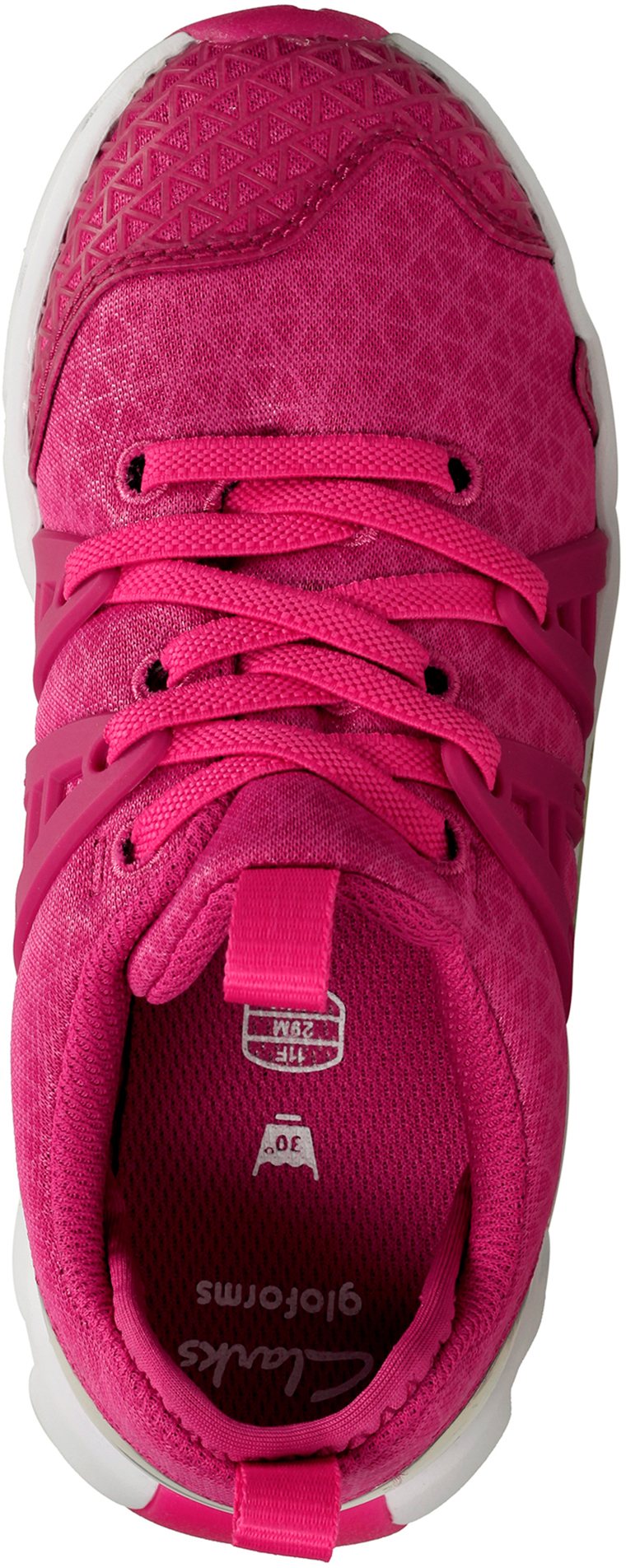 Clarks Luminous Glo Raspberry 26131192 - Girls Trainers - Humphries Shoes