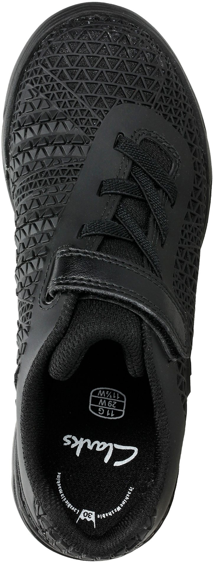 Clarks Award Blaze Junior Black 26131011 - Boys Trainers - Humphries Shoes