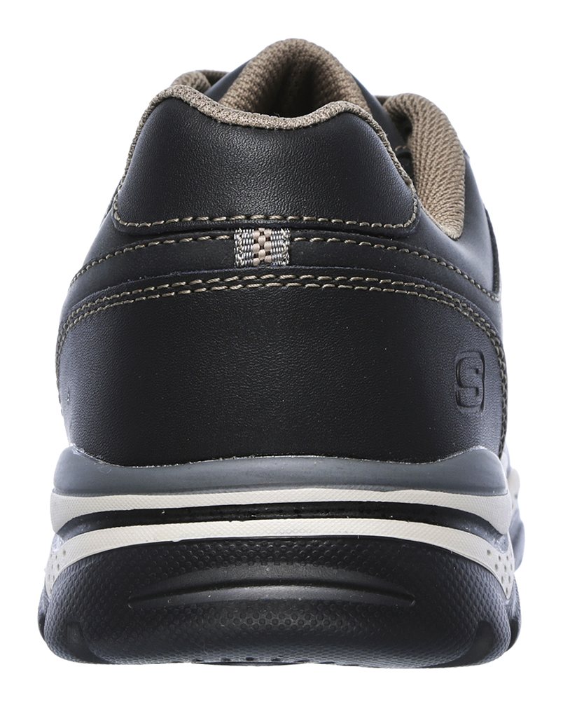 Skechers Relaxed Fit: Rovato - Texon Black / Taupe 65418 BKTP ...