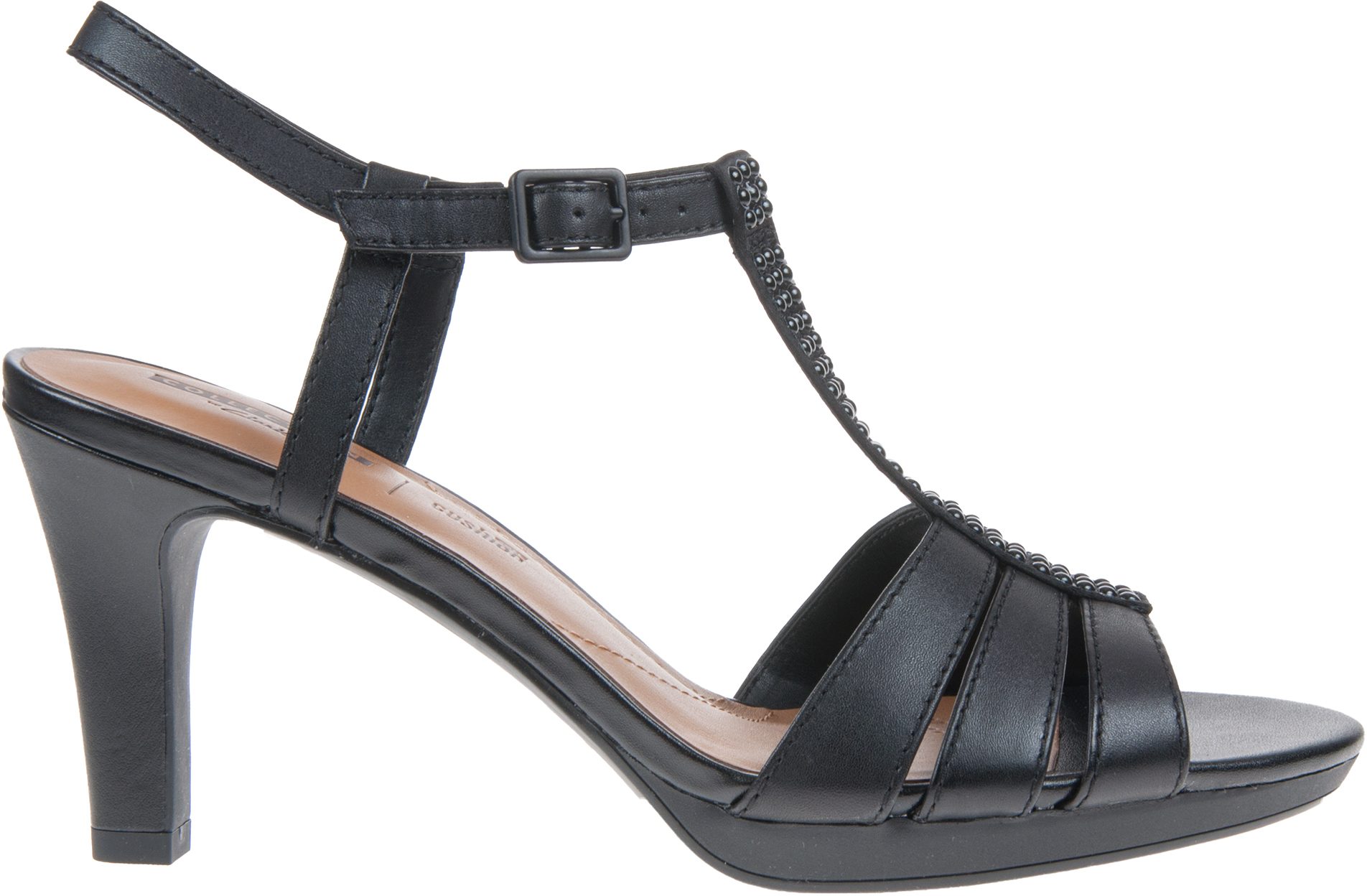 Clarks Adriel Tevis Black 26133573 - Evening Sandals - Humphries Shoes