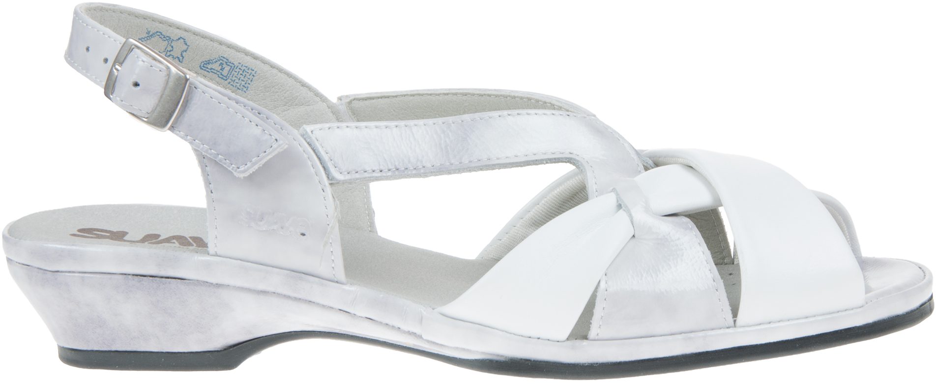 Suave Pru White / Mineral 223929 - Full Sandals - Humphries Shoes